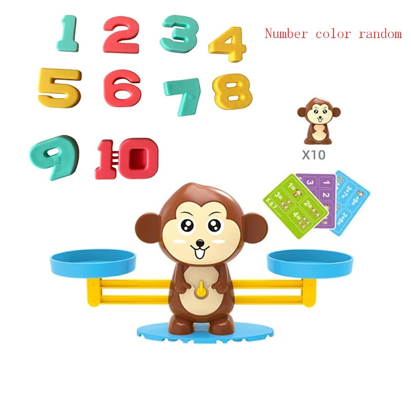 Monkey Balance Math Game Montessori Educational Toys for Kids Preschool ...