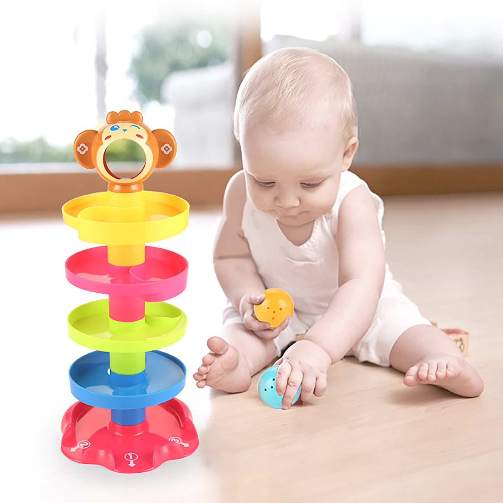 Monkey Ball Drop Toys For Baby And Toddler Interactive Developmental ...