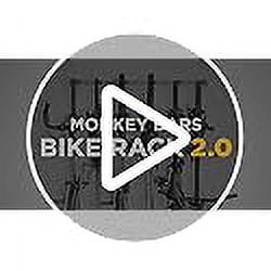 Monkey Bars Bike Storage Rack 2.0 - Store Up to 6 Bikes - 300lb Weight Capacity Garage Bike Rack ...