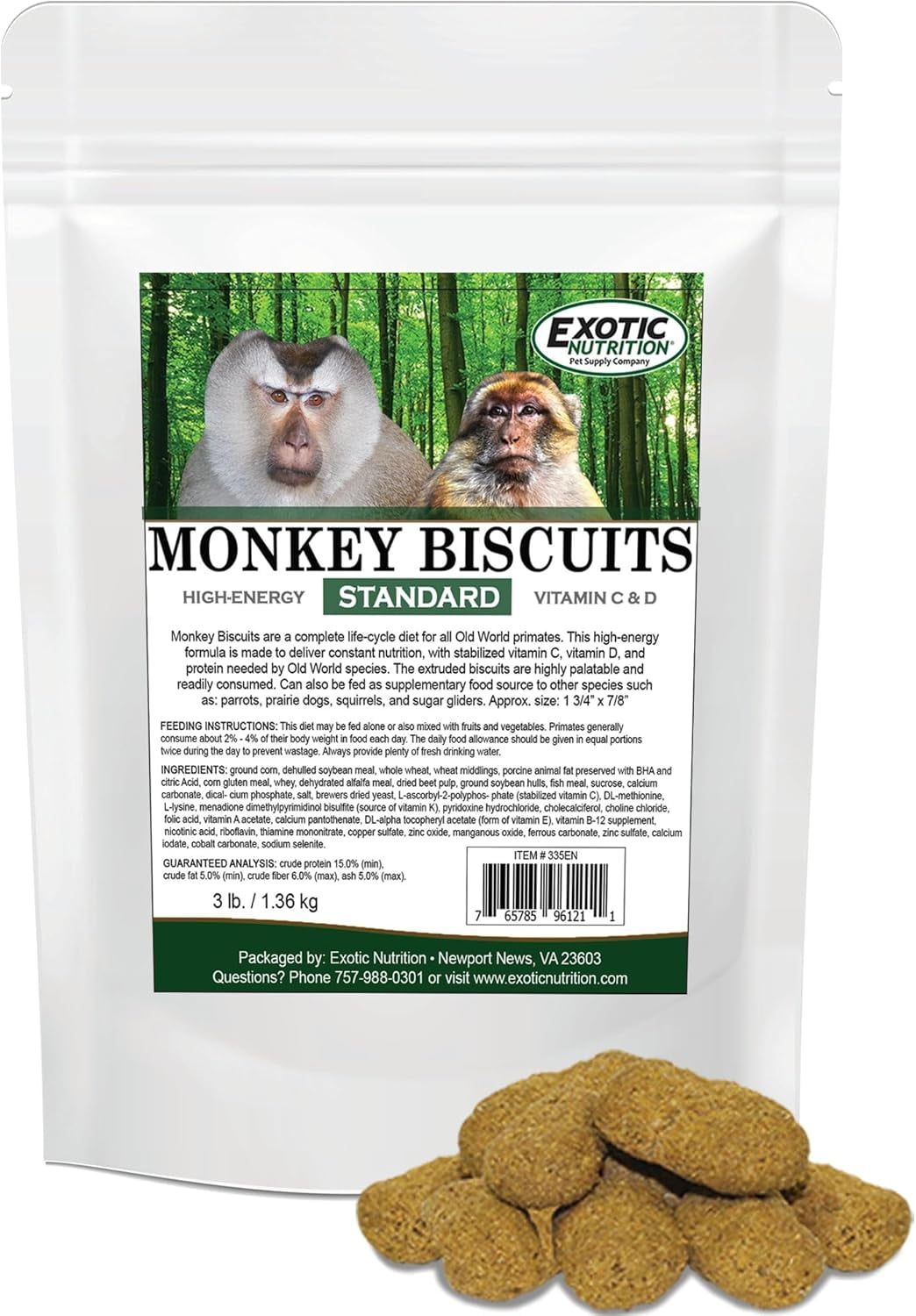 Monkey Biscuits (Orange, 9lb.) - Healthy & Crunchy Biscuit Treat for ...