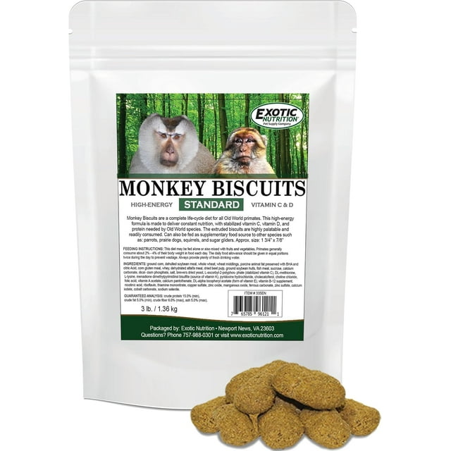 Monkey Biscuits (Orange, 9lb.) - Healthy & Crunchy Biscuit Treat for ...