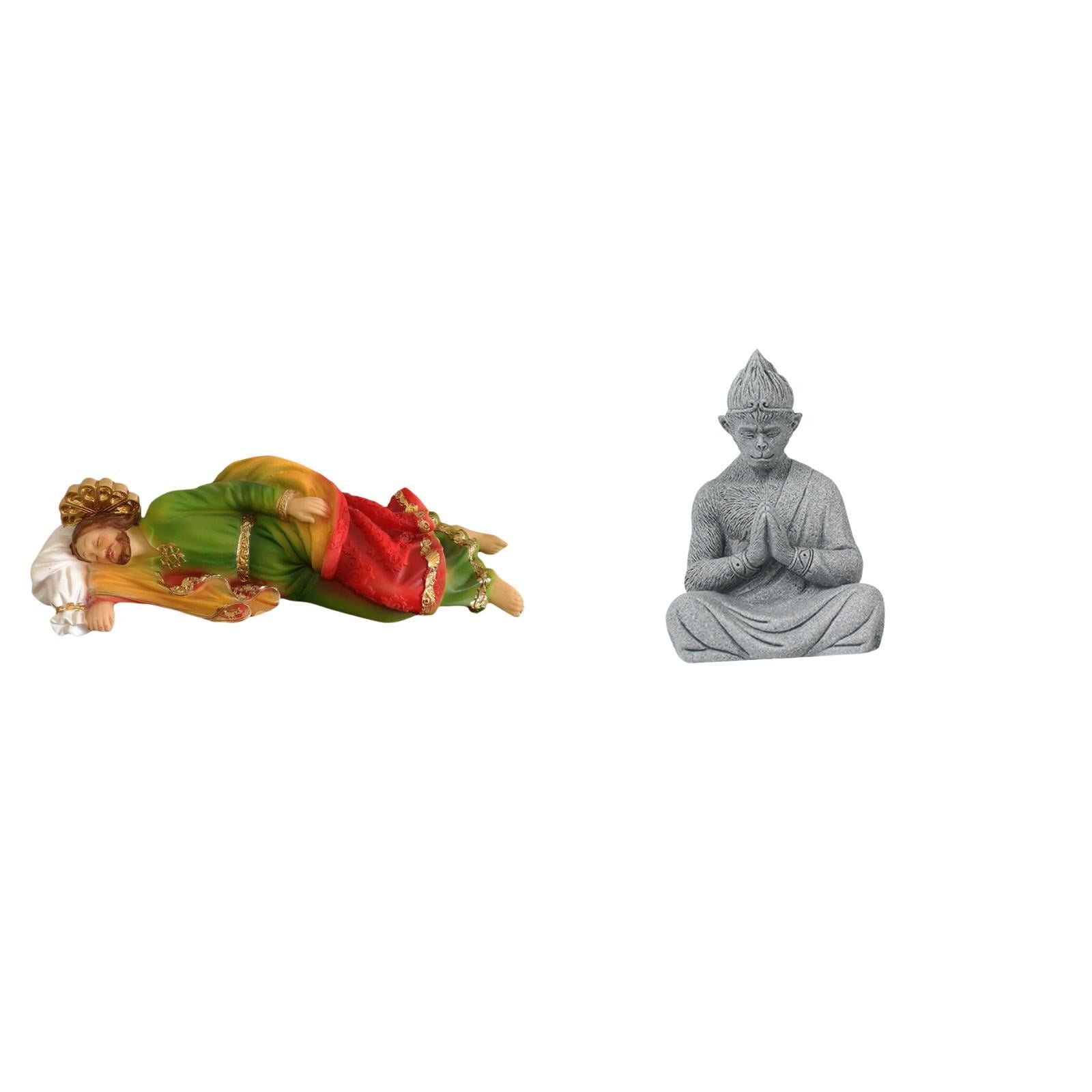 Monkey Buddha Joseph Statue Figurine Sandstone Detail Ornament for ...