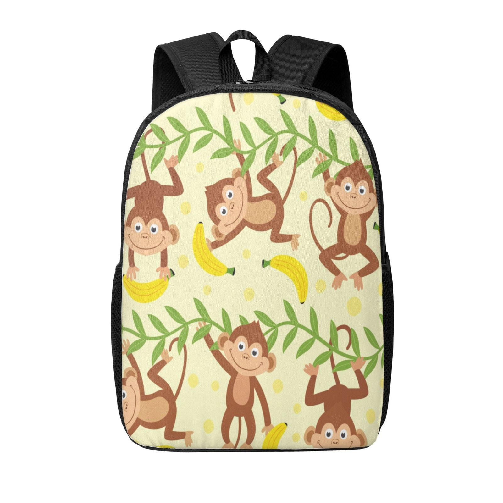 Monkey Coconut Leaf Banan Lightweight Backpack Laptop Bag Bookbag For ...