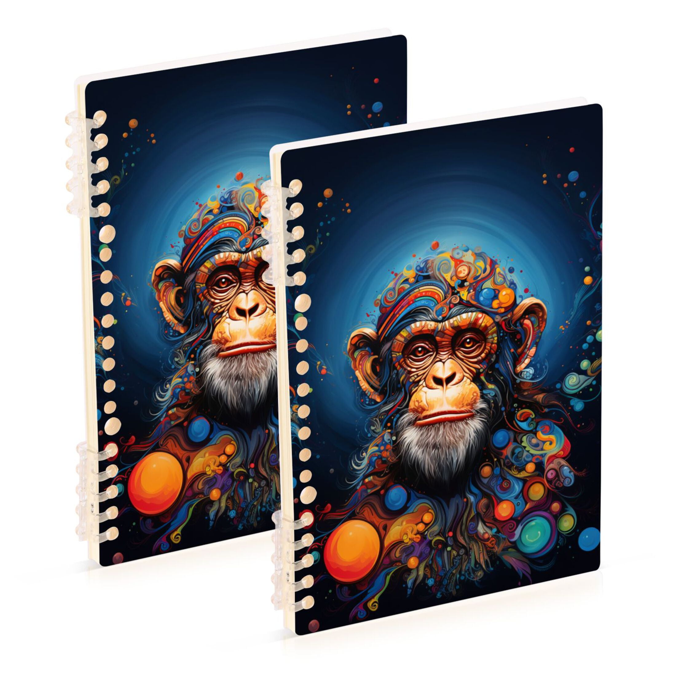 Monkey Color Spots Ring Binder Notebook Journey Note Diary College ...