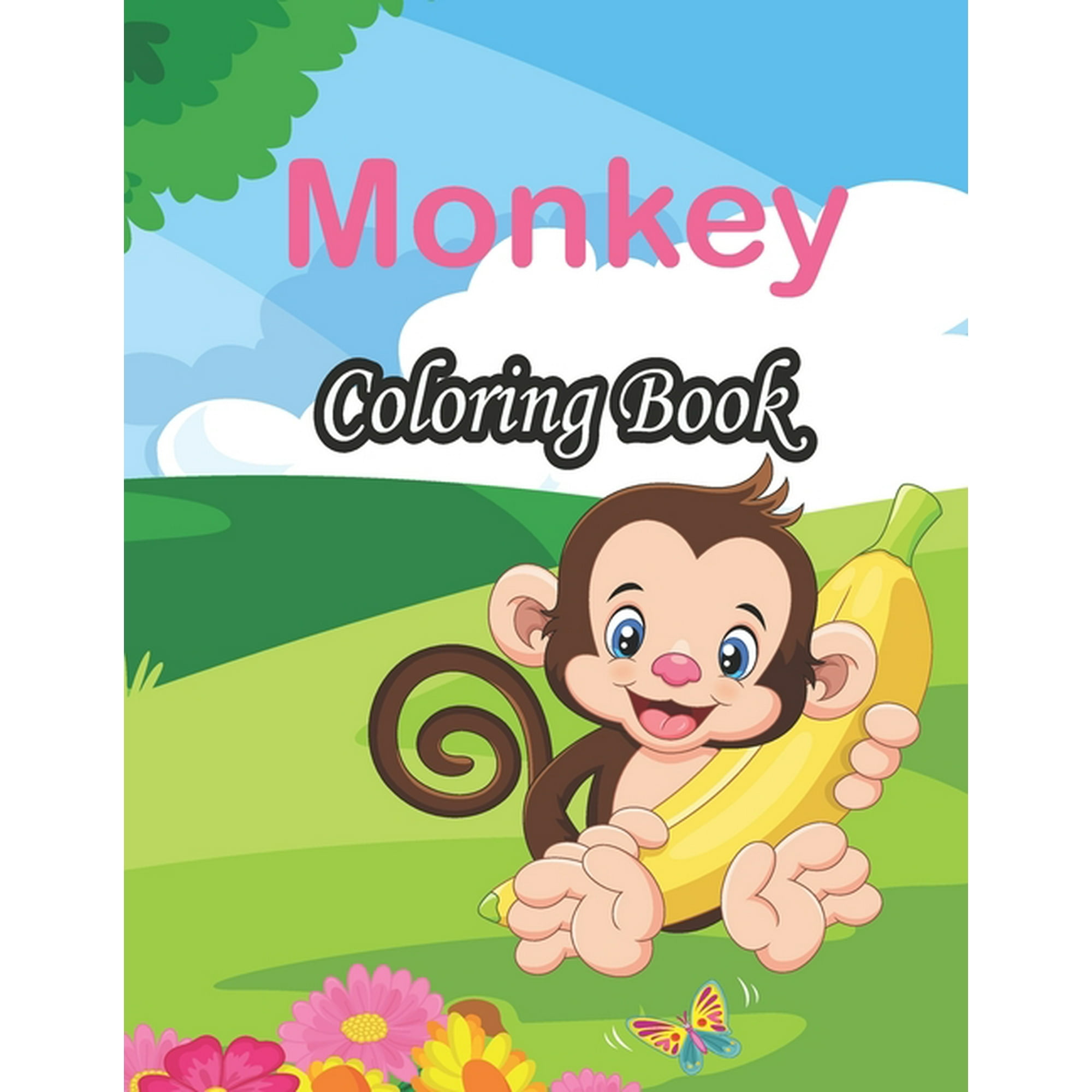 Jungle Coloring Pages Monkey