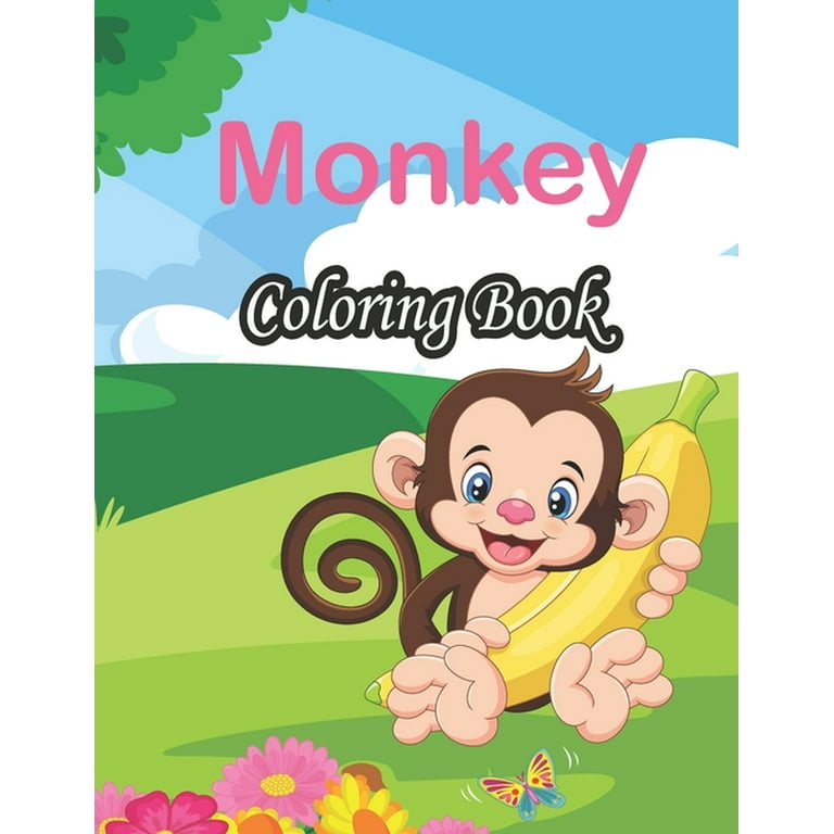 animal coloring pages monkey