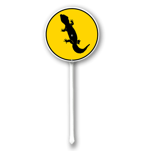 Monkey Crossing Sign with Lawn Stake 9.2 x 9.2 inch House Number Sign ...