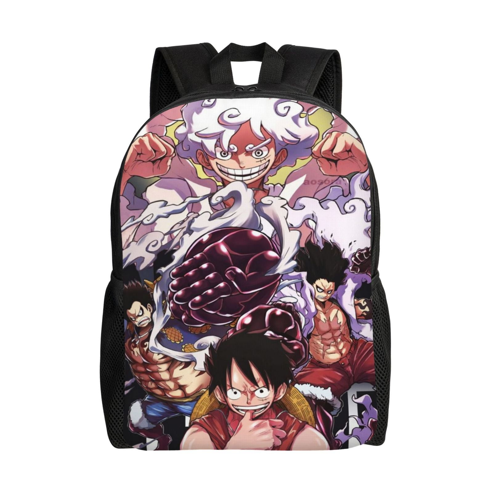 Monkey D Luffy Anime Backpack Straw Hat Pirates Travel Bags 3D Printed ...