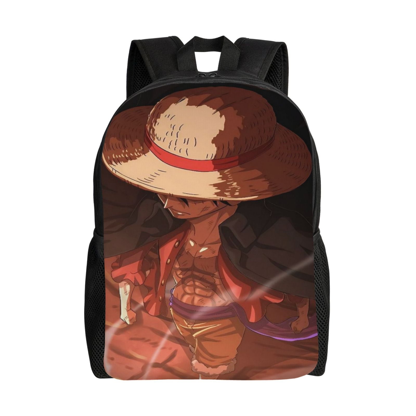Monkey D Luffy Anime Backpack Straw Hat Pirates Travel Bags 3D Printed ...