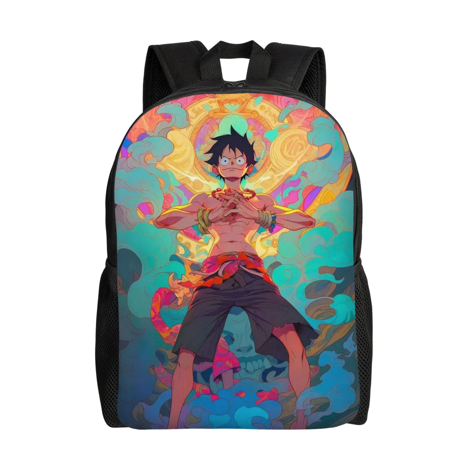 Monkey D Luffy Anime Backpack Straw Hat Pirates Travel Bags 3D Printed ...