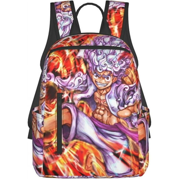 Monkey D Luffy Anime Style-15 Classic Backpack Schoolbag Bookbag Travel ...