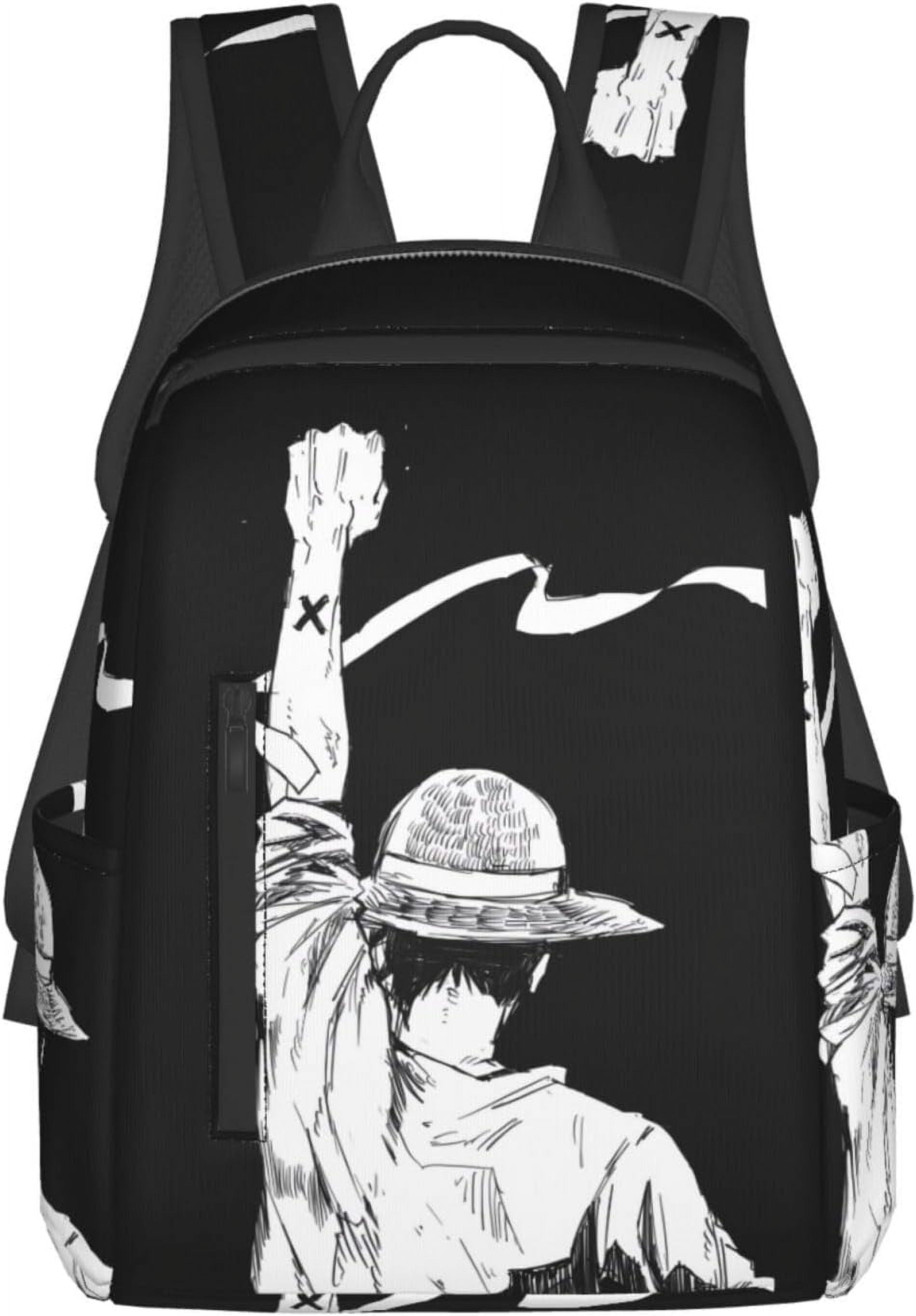 Monkey D Luffy Anime Style-17 Classic Backpack Schoolbag Bookbag Travel ...