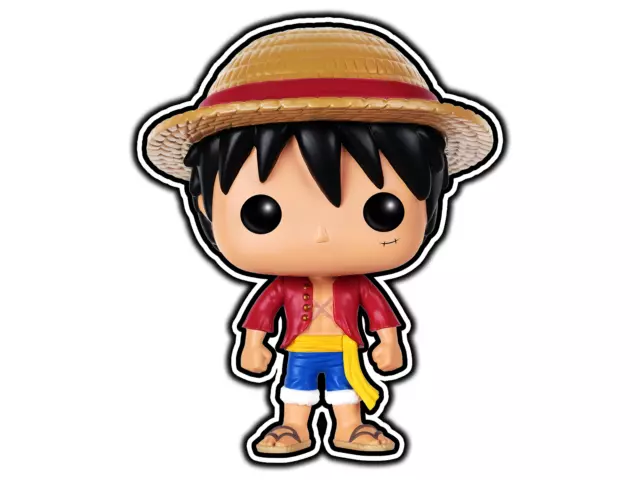 Monkey D. Luffy Funko Pop Waterproof Sticker Phone Decal Water Bottle ...