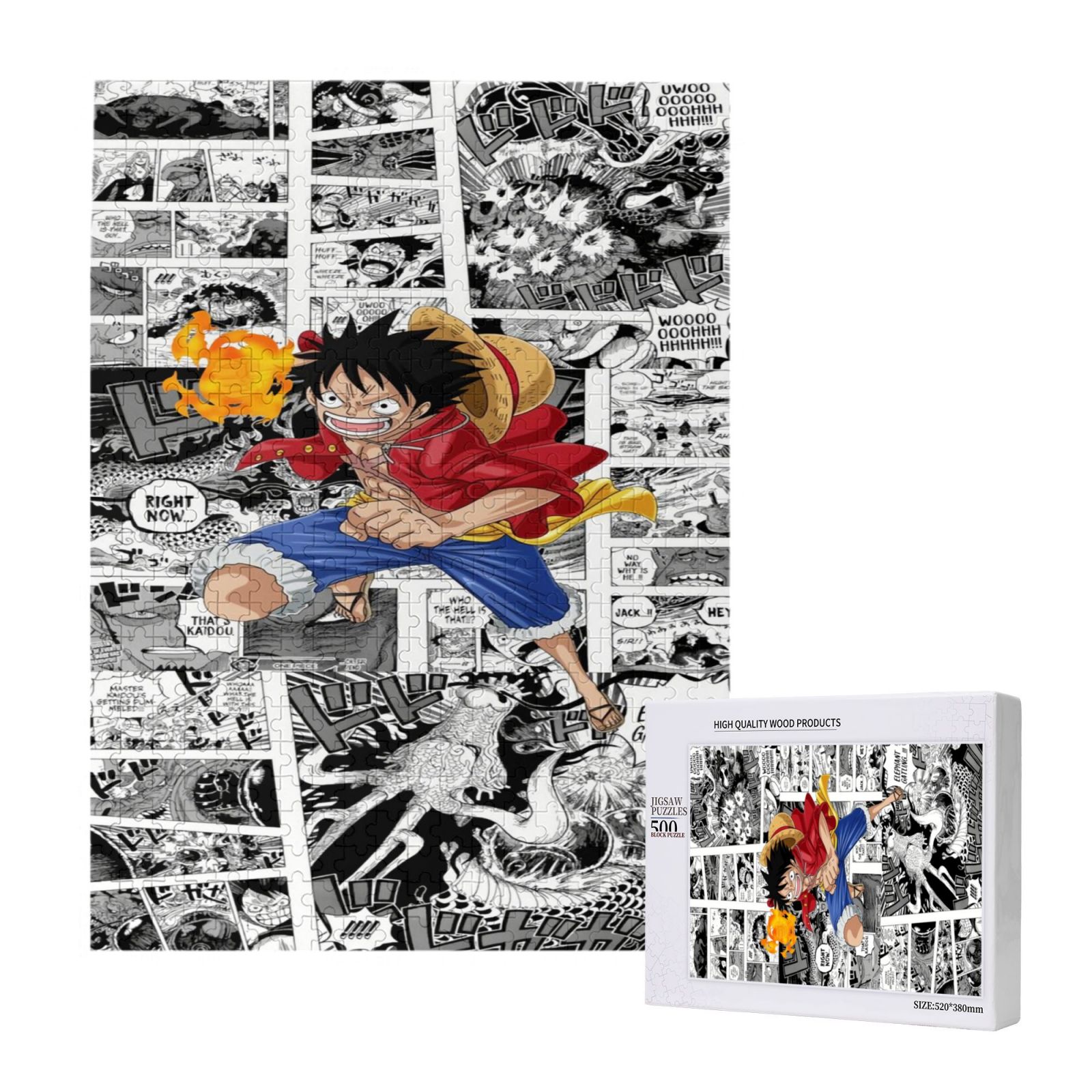 Monkey D Luffy Home Puzzle Boys Girls Teen 300/500/1000 piece wooden ...