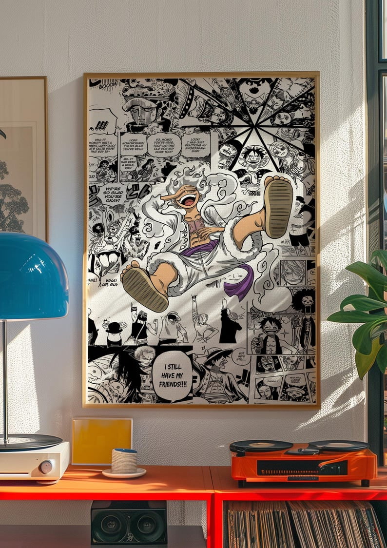 Monkey D Luffy One Piece Poster | Luffy Wanted Poster Style Anime Wall ...