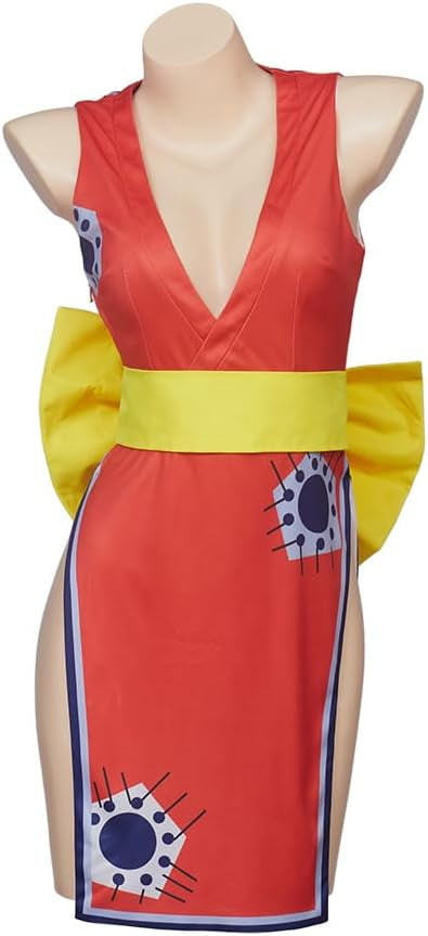 Monkey D Luffy Sexy Red Dress Luffy Wano Dress Kimono Robe Dress Outfit ...