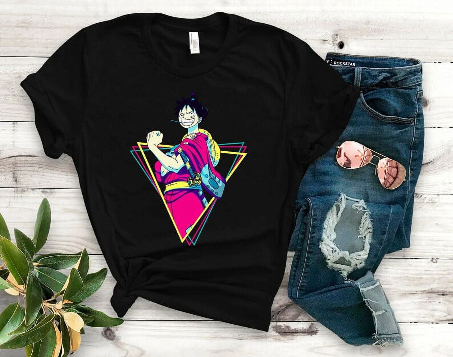 Monkey D Luffy Shirt, Luffy Anime Shirt, Straw Hat Pirates One Piece ...