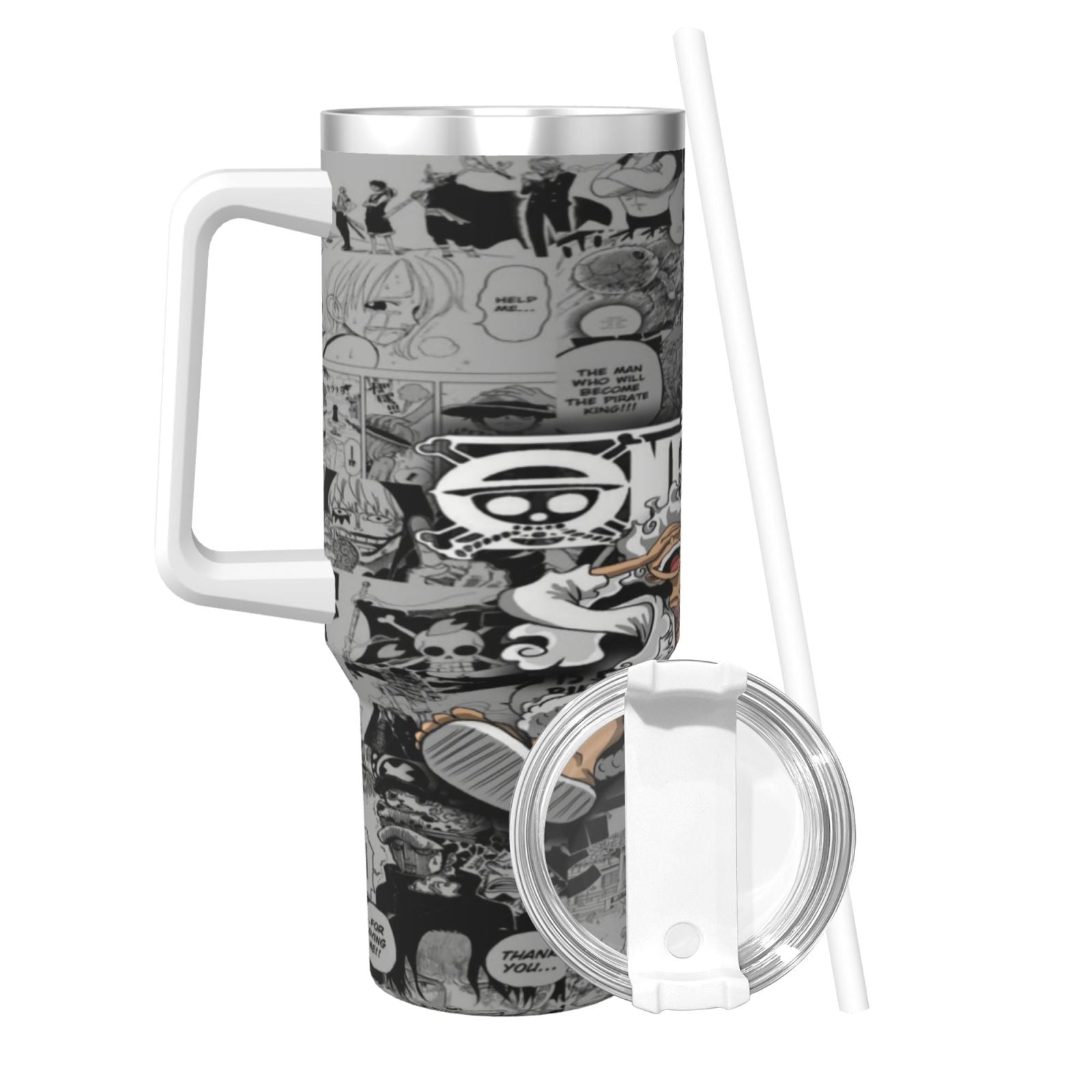 Monkey D Luffy Thermos Insulated Stainless Steel Hot/Cold Coffee Cup ...