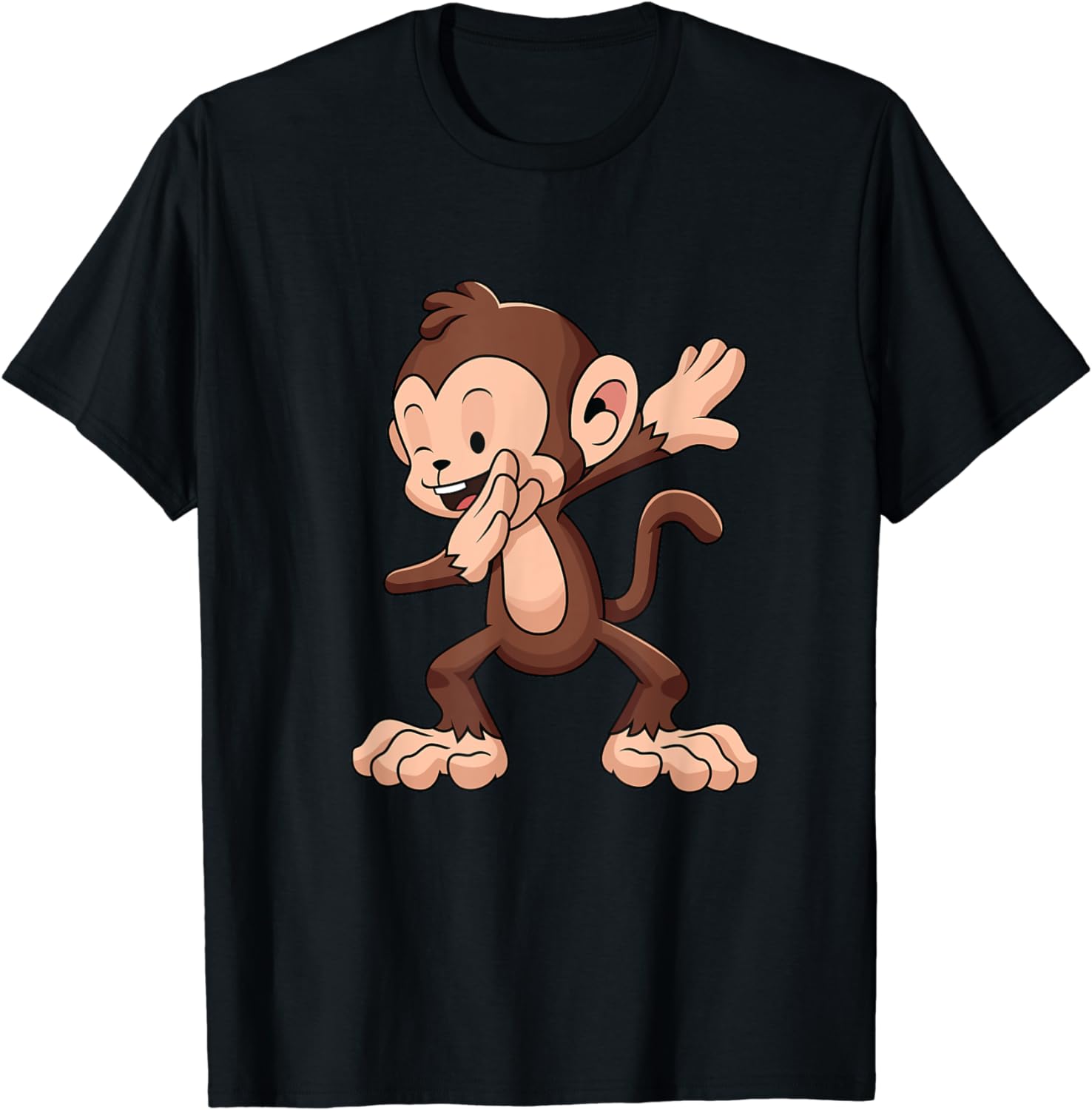 Monkey Dabbing Kid's Favorite Dancing Monkey Dab Funny T-Shirt ...