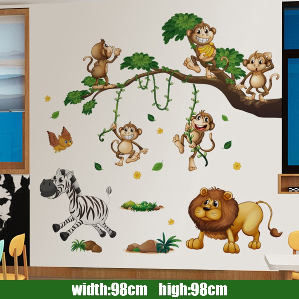 Monkey Designs High Quality Vinyl Vibrant And Playful Design Boy ...