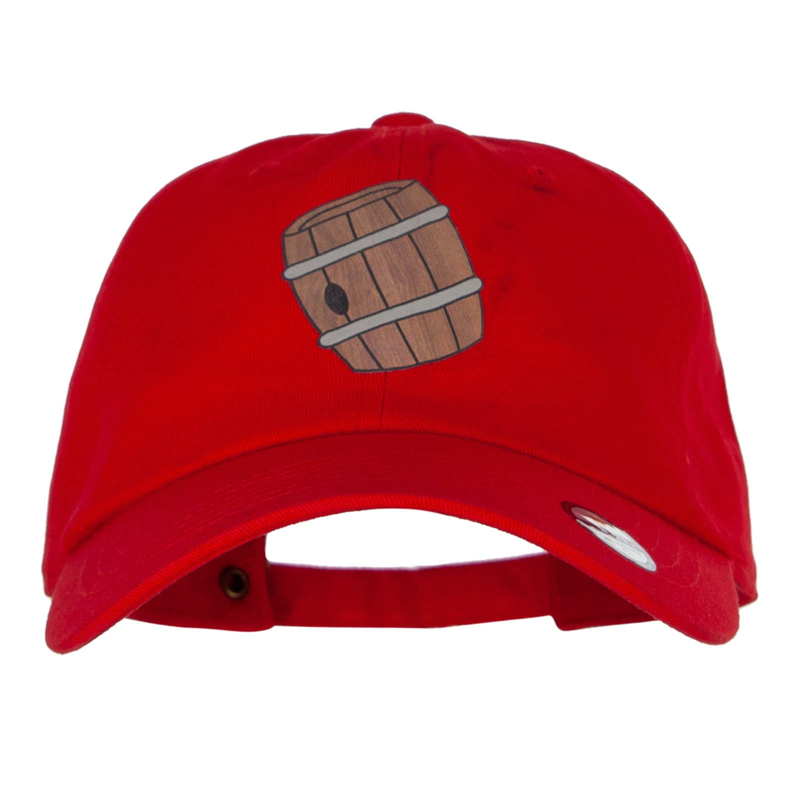 Monkey Donkey Barrels Heat Transfer Washed Cap - Red OSFM - Walmart.com