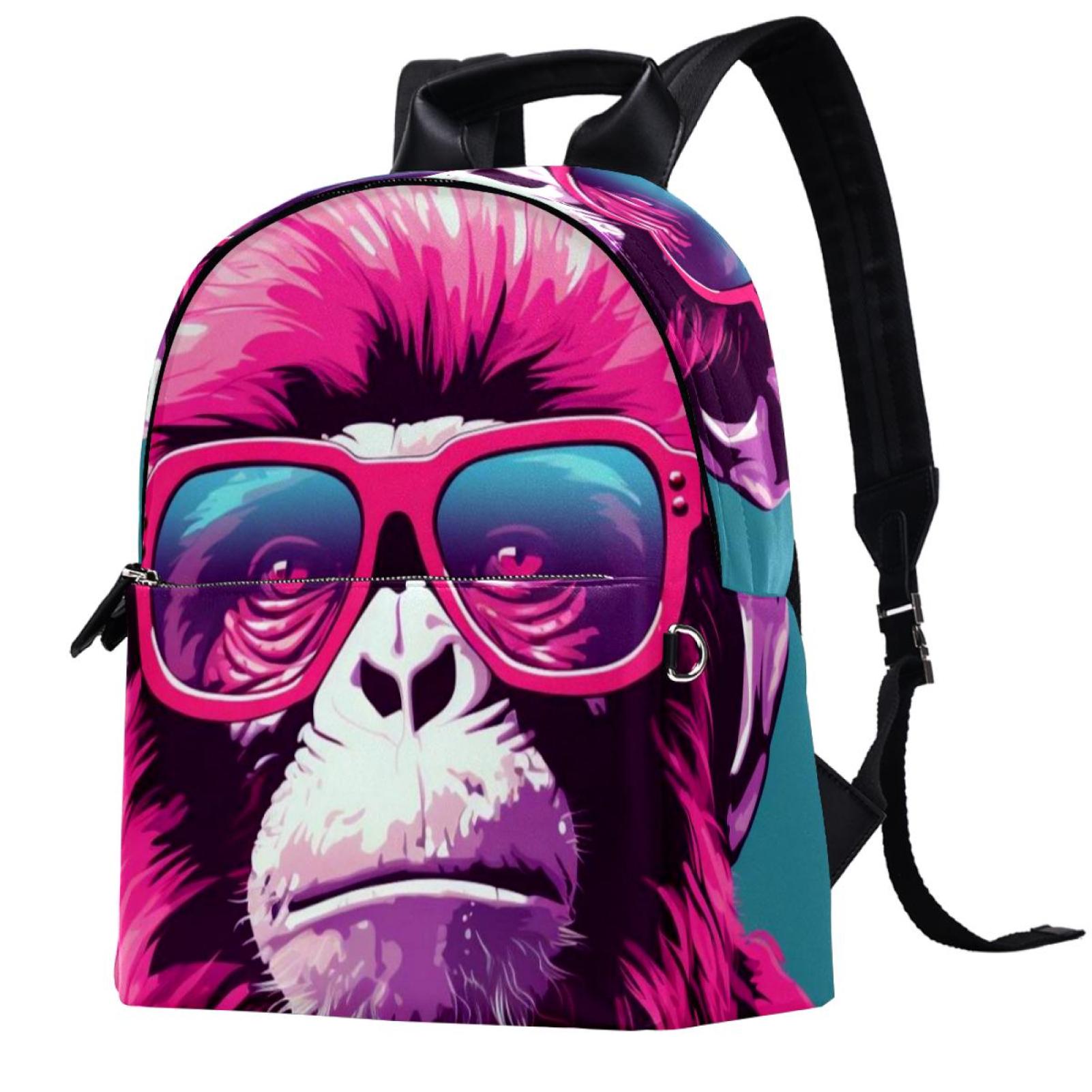Monkey Duffle Backpack for Men Women Teens Work School Camping ...