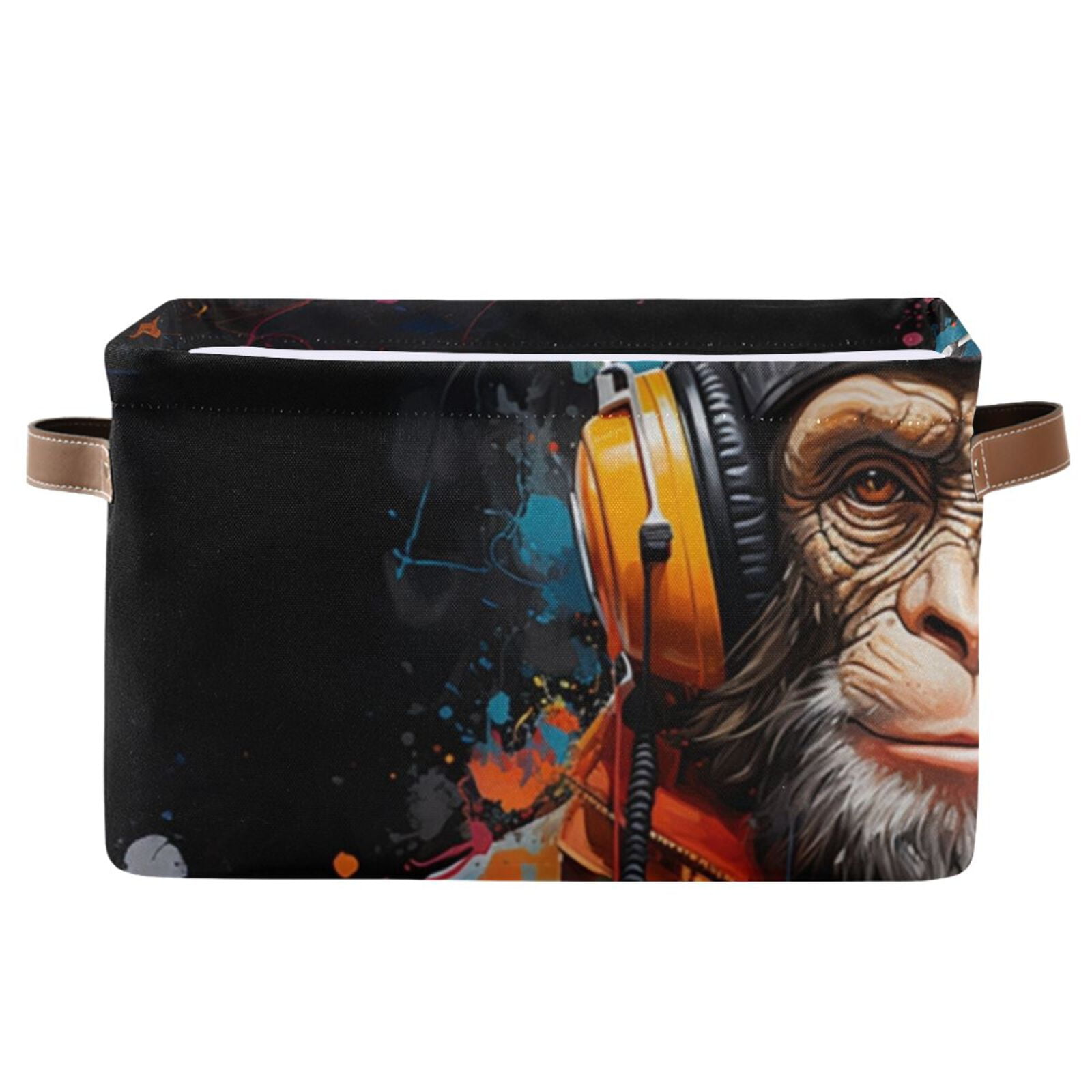 Monkey Earphone Coat Storage Bins Baskets With Handles Storage Box ...