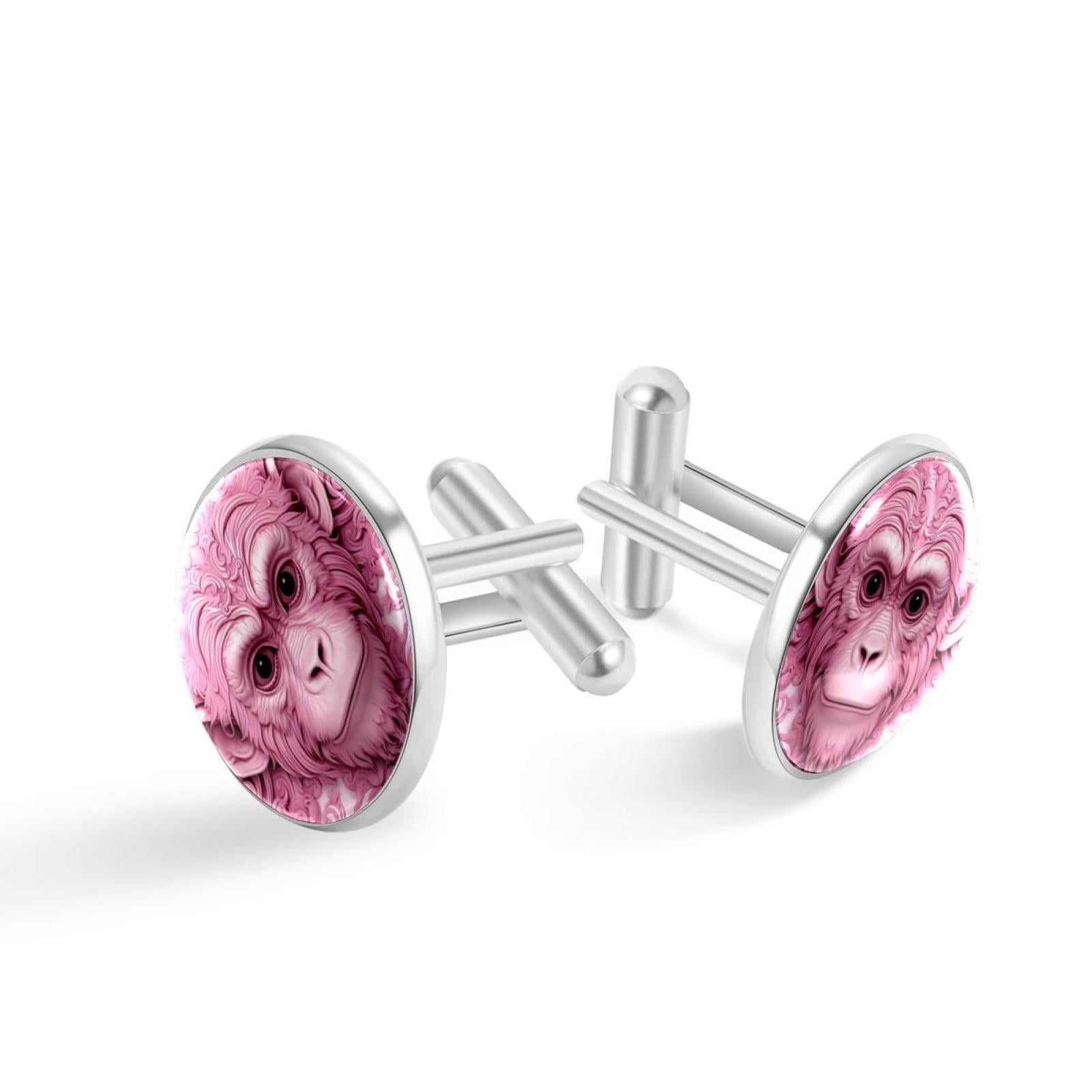Monkey Elegant Stainless Steel Men's Cufflinks for Business Attire ...