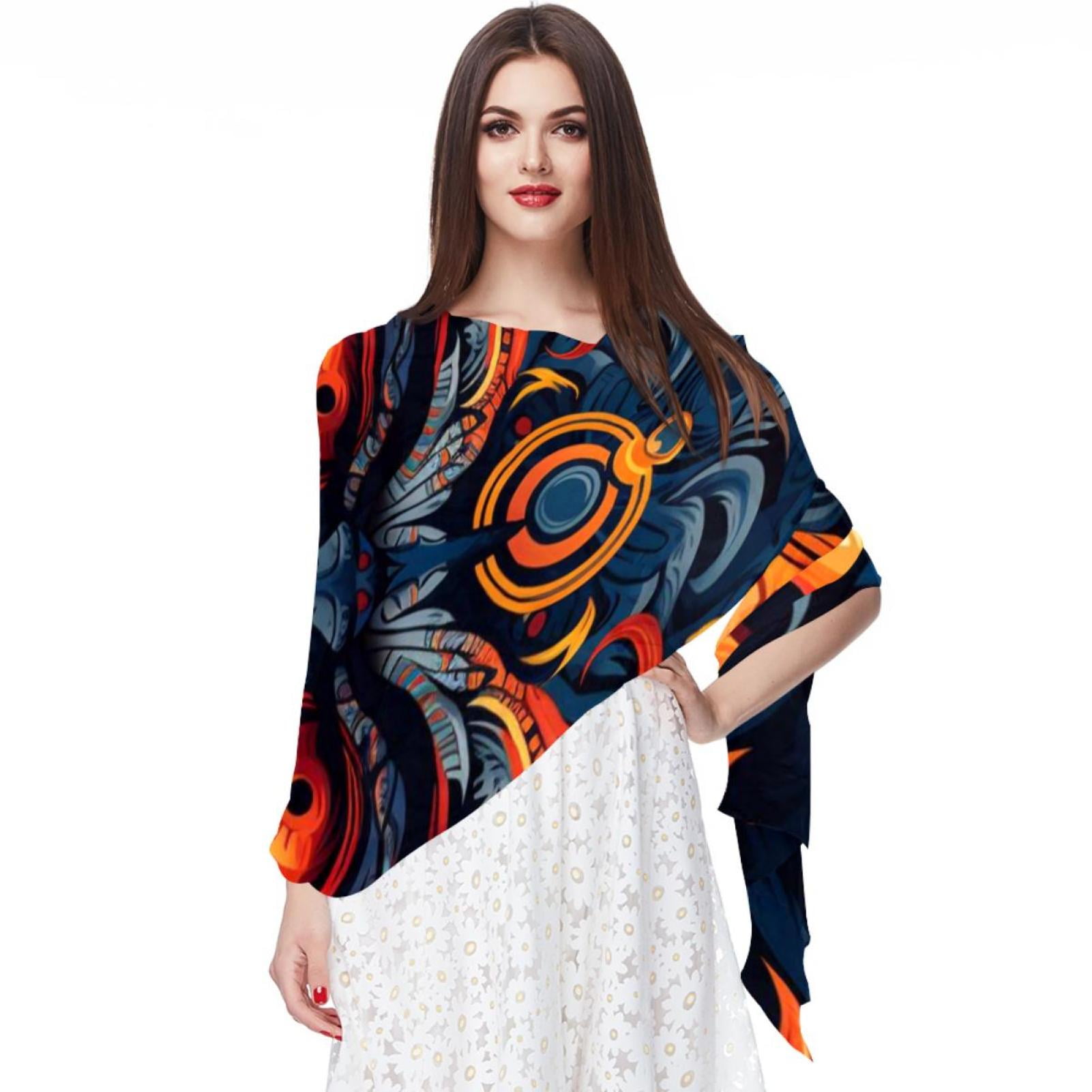 Monkey Elegant Translucent Chiffon Silk Scarf 180*73 - Light Breathable ...