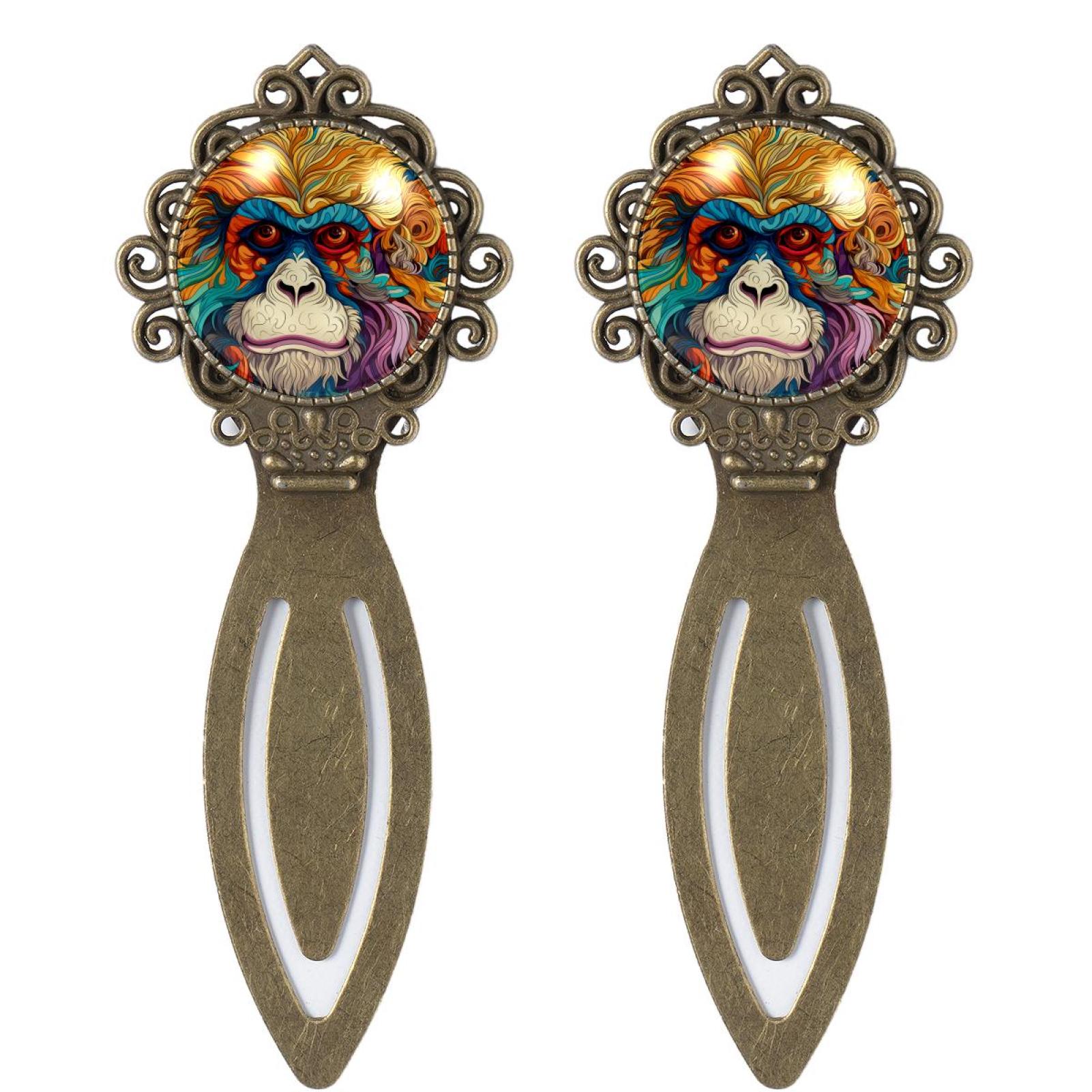 Monkey Elegant Vintage Copper-Colored Lace Bookmarks - Set of 2 ...