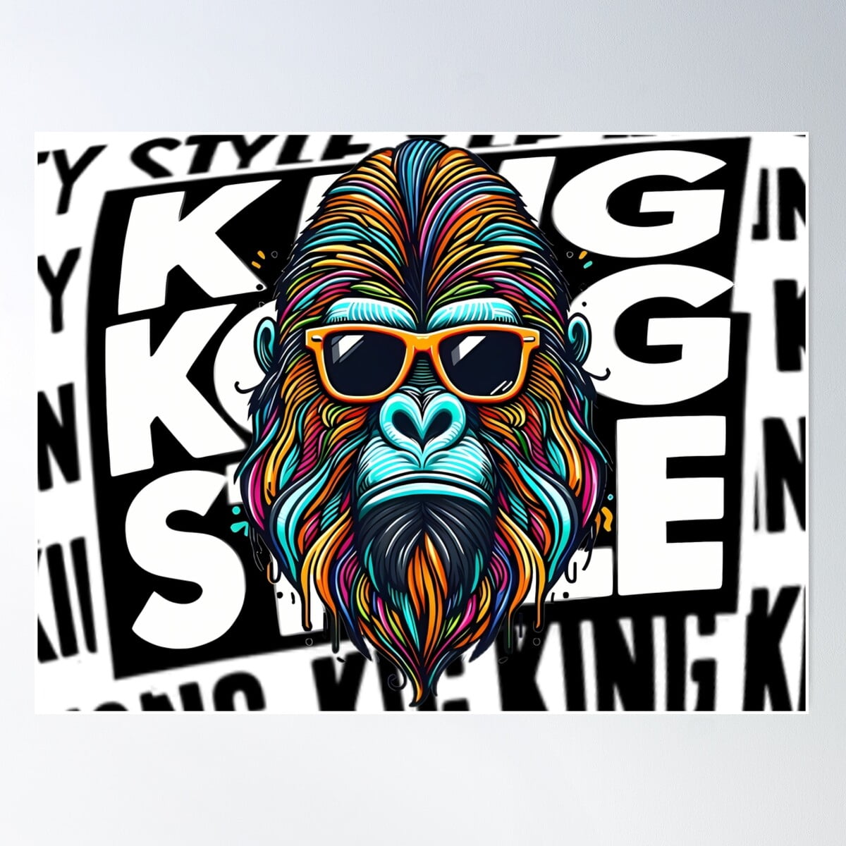 Monkey Evolution - From Smallest To King Kong Poster Wall Art, Modern ...