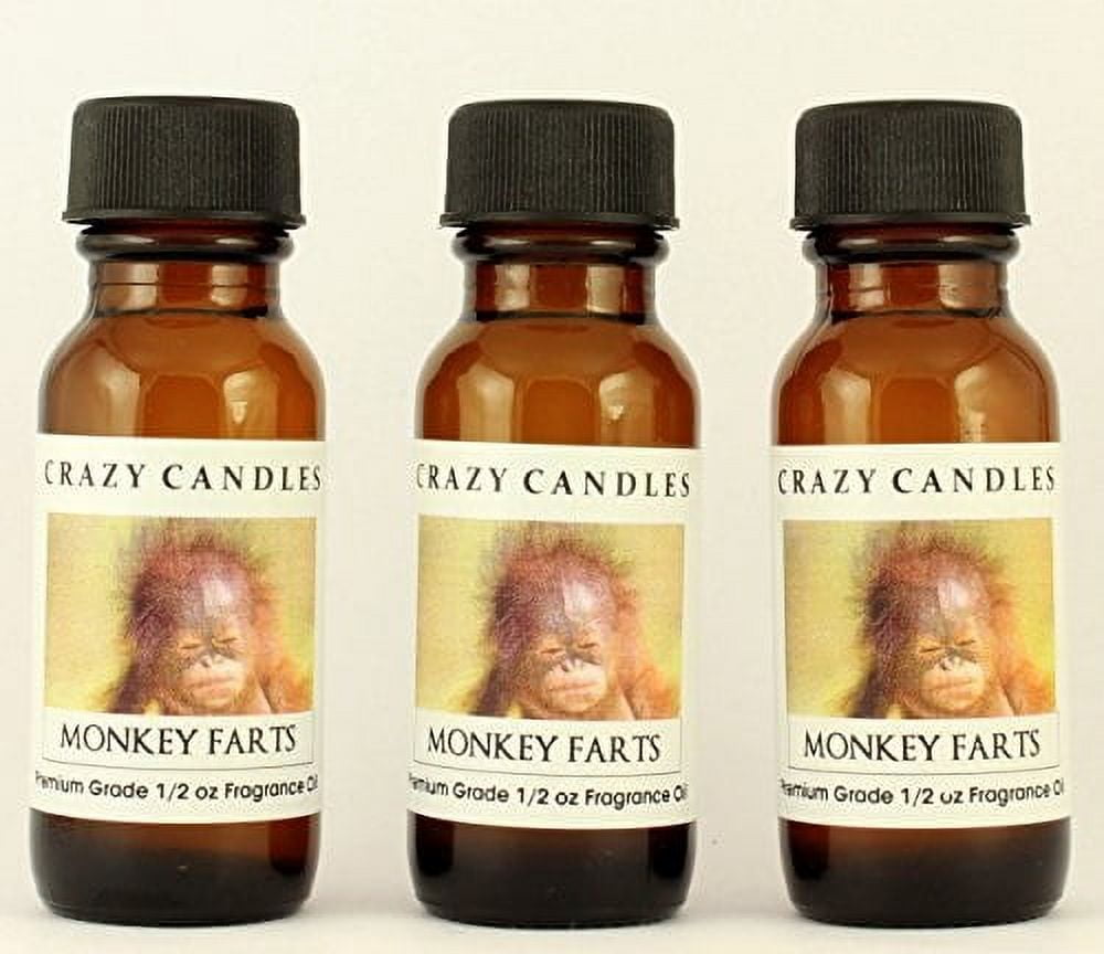 Monkey Farts 3 Bottles 1/2 Fl Oz Each 15ml Premium Grade Scented ...