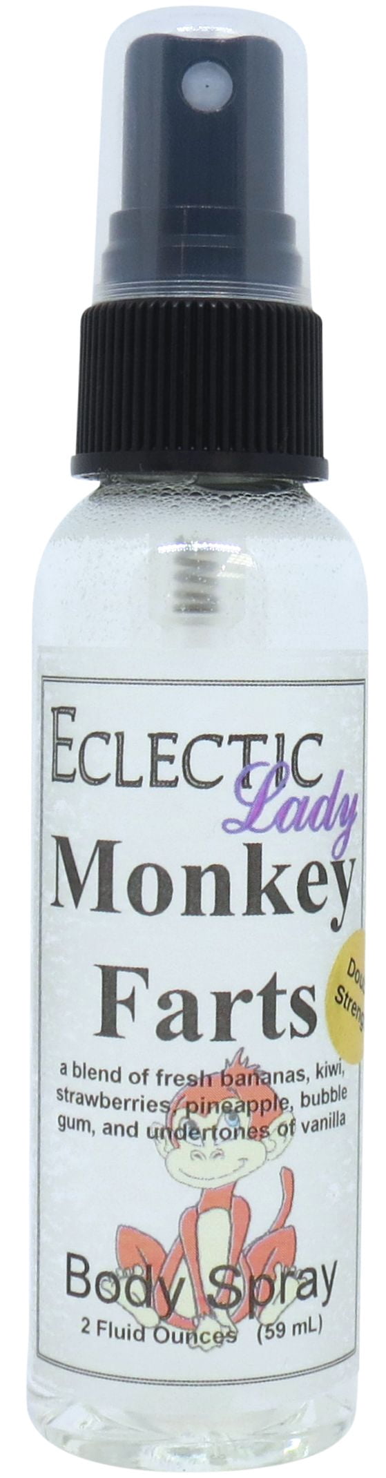 Monkey Farts Body Spray, Eclectic Lady, Hydrating Mist, Unisex (Double ...