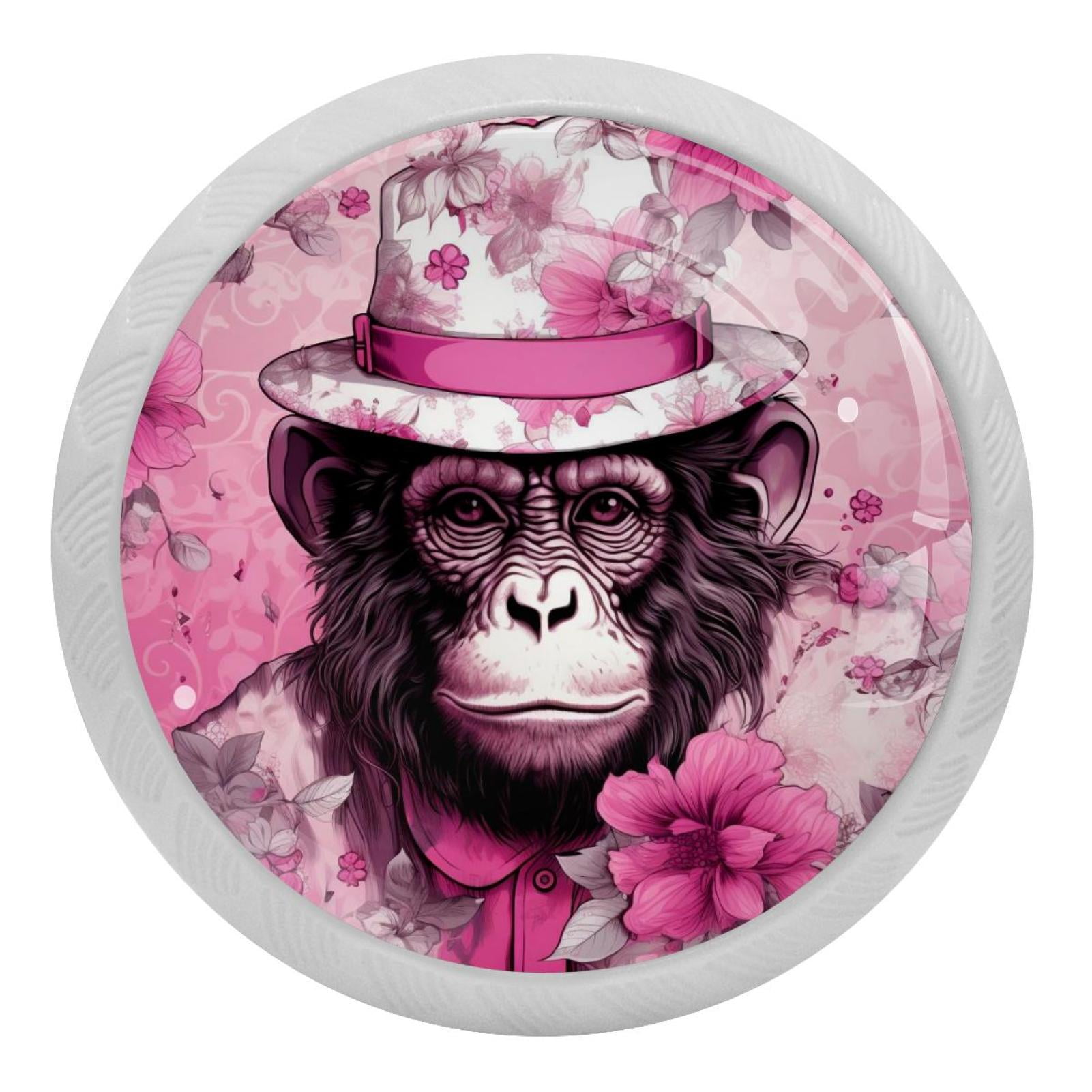 Monkey Fluorescent Drawer Pulls: Round 4-Pack Glow-in-the-Dark Knobs ...