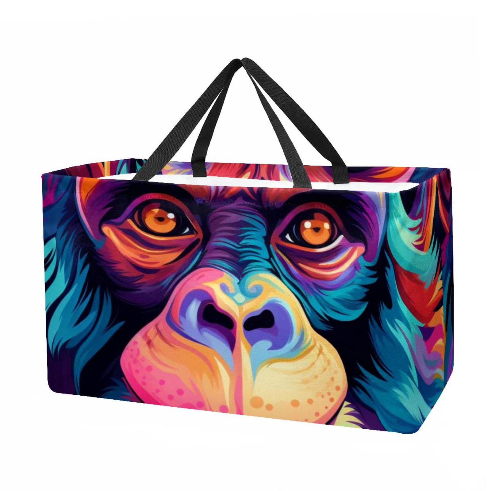 Monkey Foldable Oxford Cloth Reusable Storage Basket Cube Organizer ...