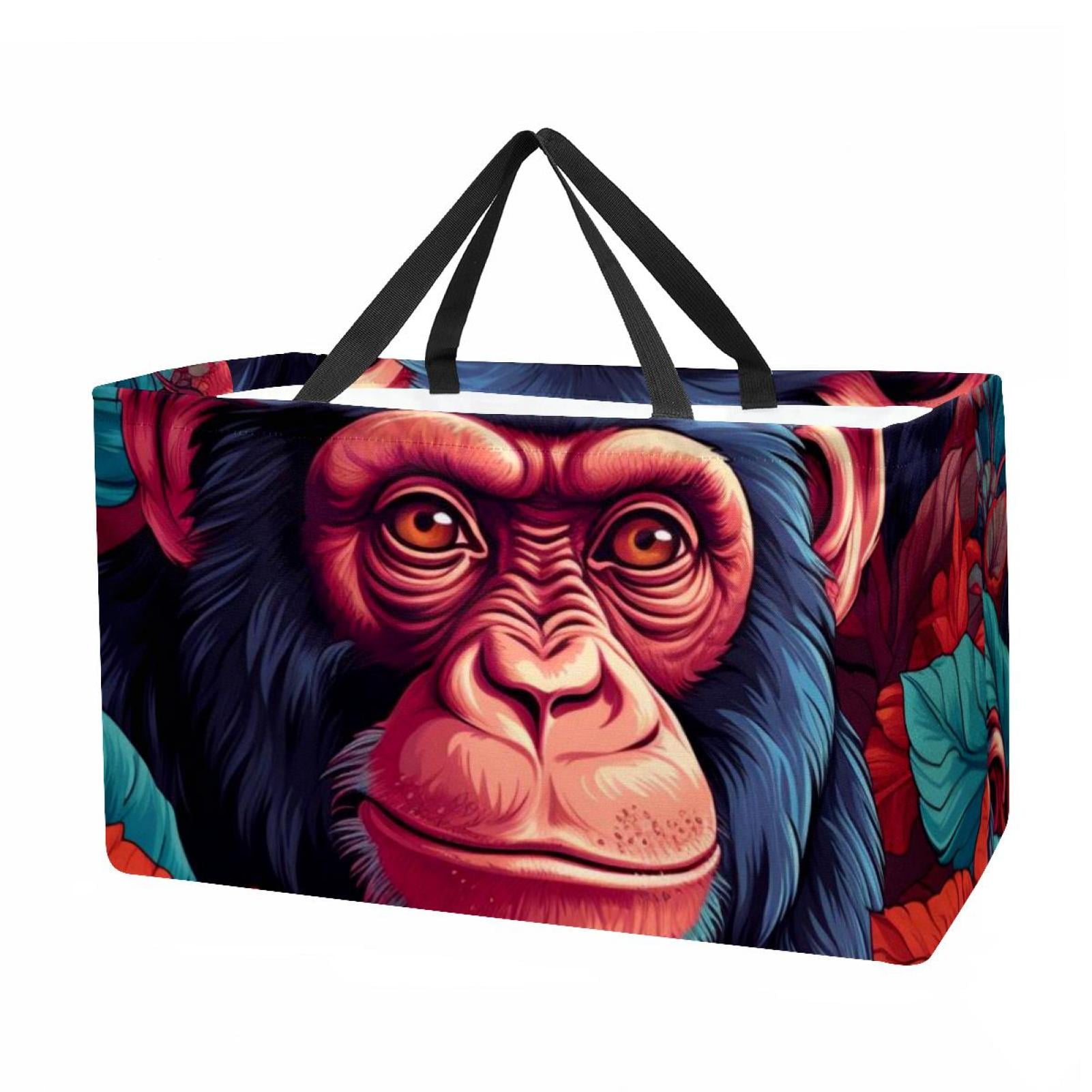 Monkey Foldable Oxford Cloth Reusable Storage Basket Cube Organizer ...
