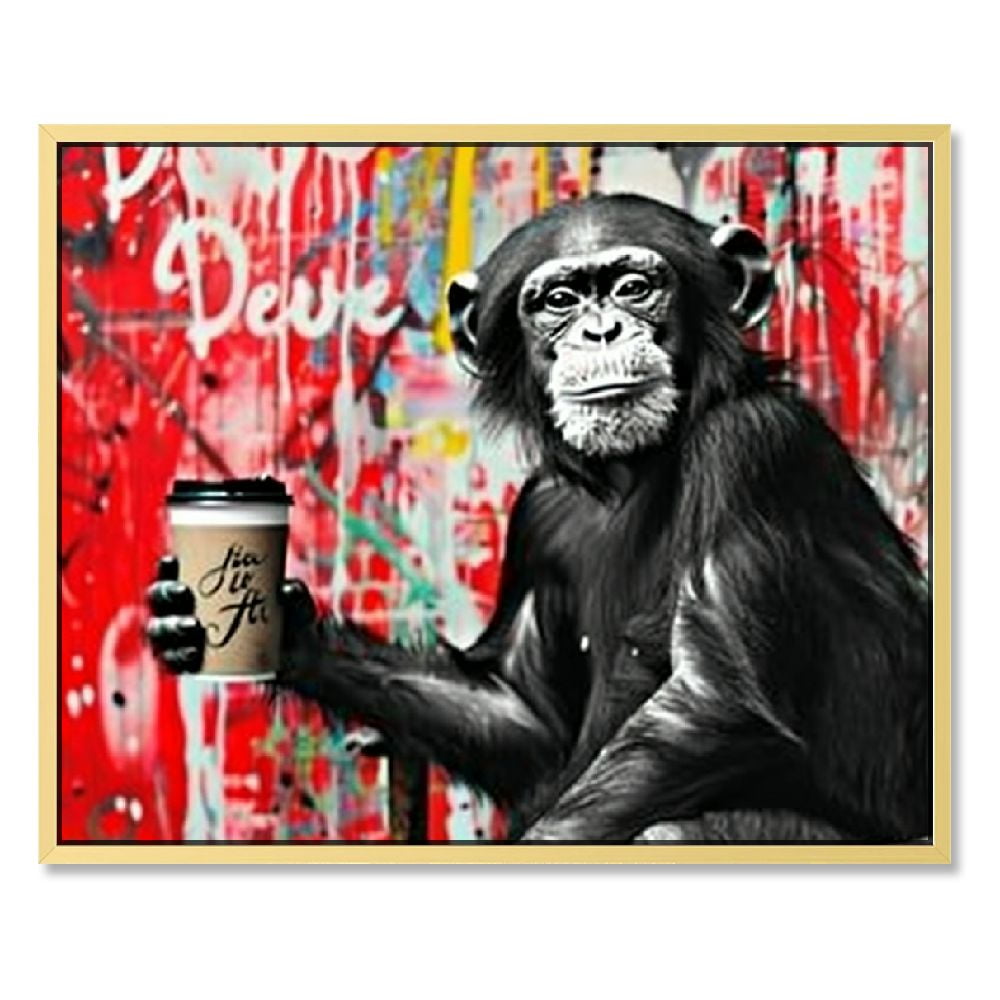 Monkey,Follow Your Dreams Poster,Inspirational Quotes Posters,Graffiti ...