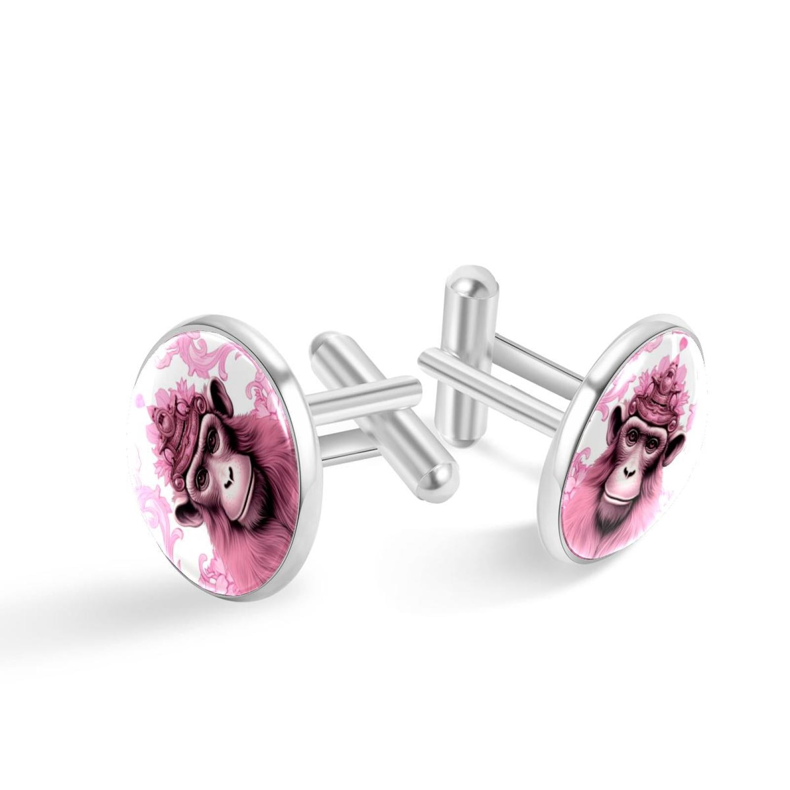Monkey Formal Attire Stainless Steel Cufflink Set for Men - Ideal for ...