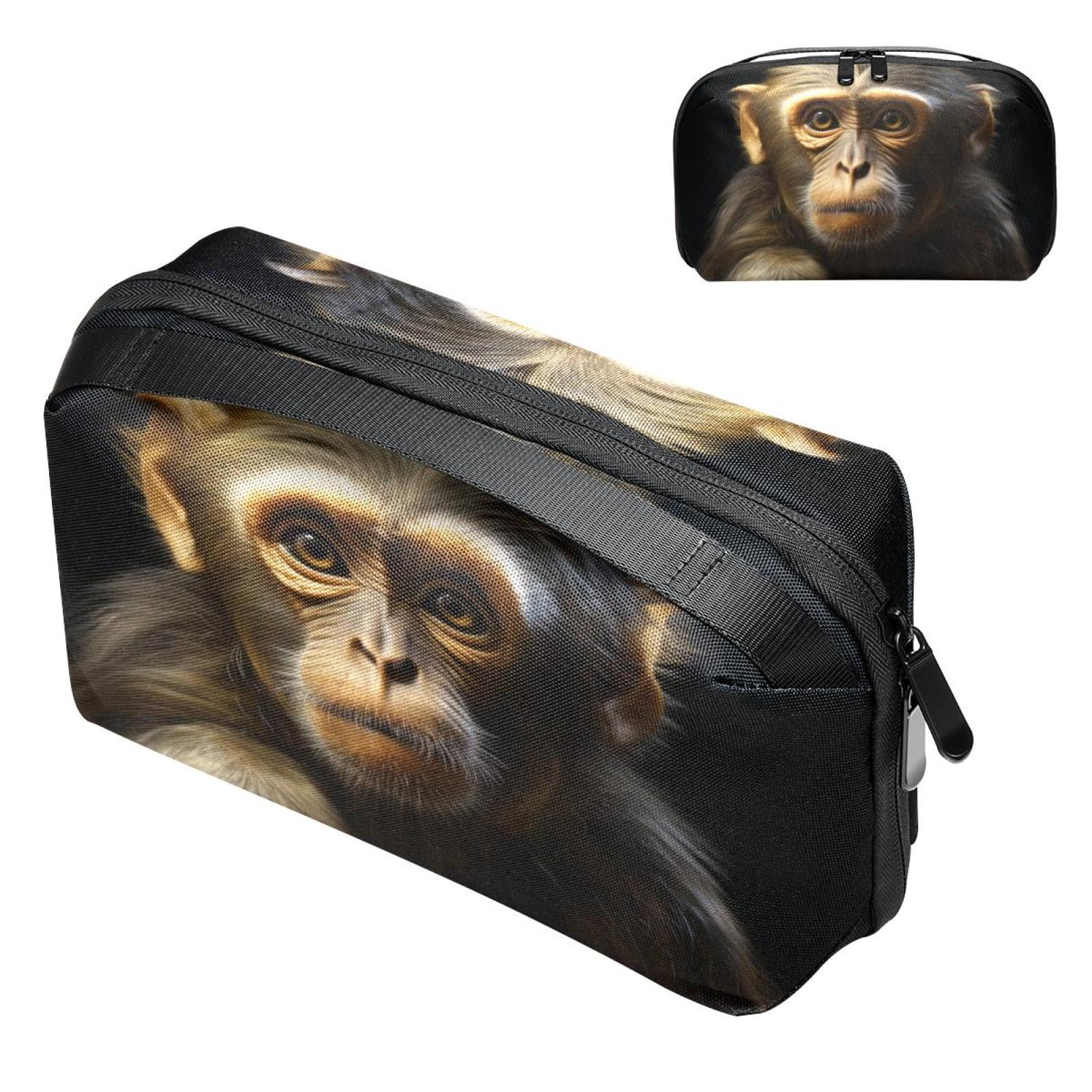 Monkey Hard Drive Case - Waterproof Oxford Fabric Digital Bag for Cable ...