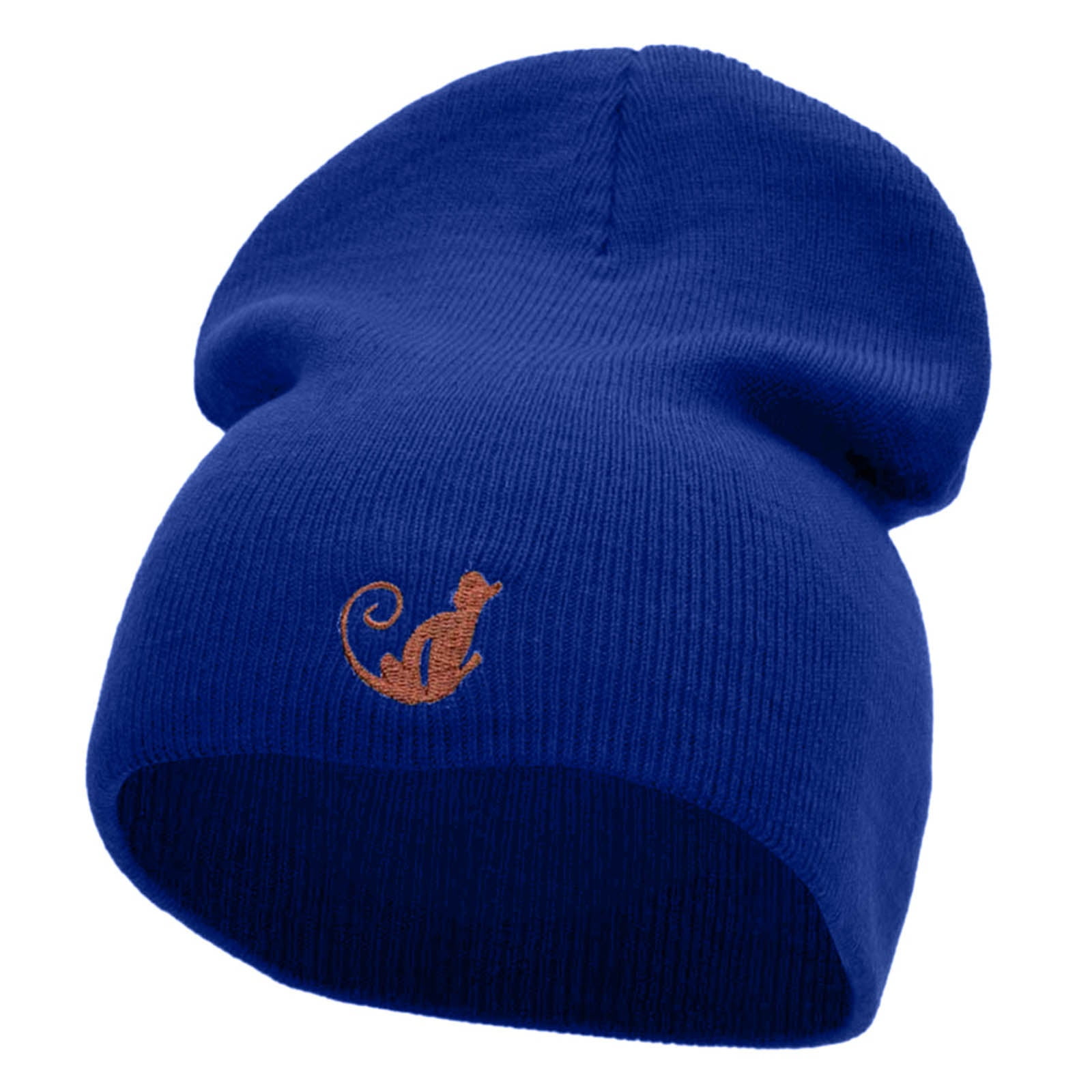 Monkey Insignia Embroidered Short Beanie - Royal OSFM - Walmart.com