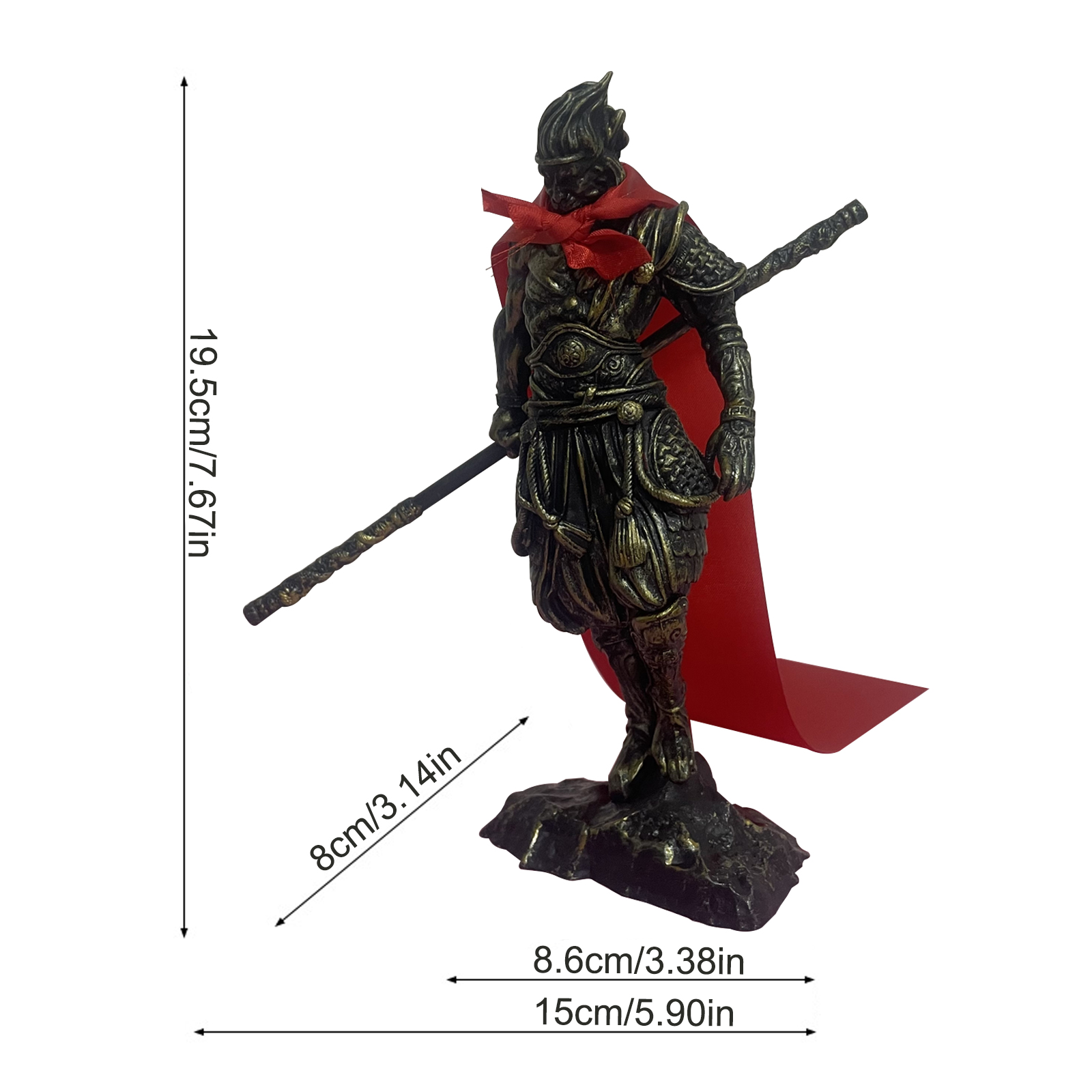 Monkey King Sun Wukong PVC Carving Statue, Handcrafted with Attention ...