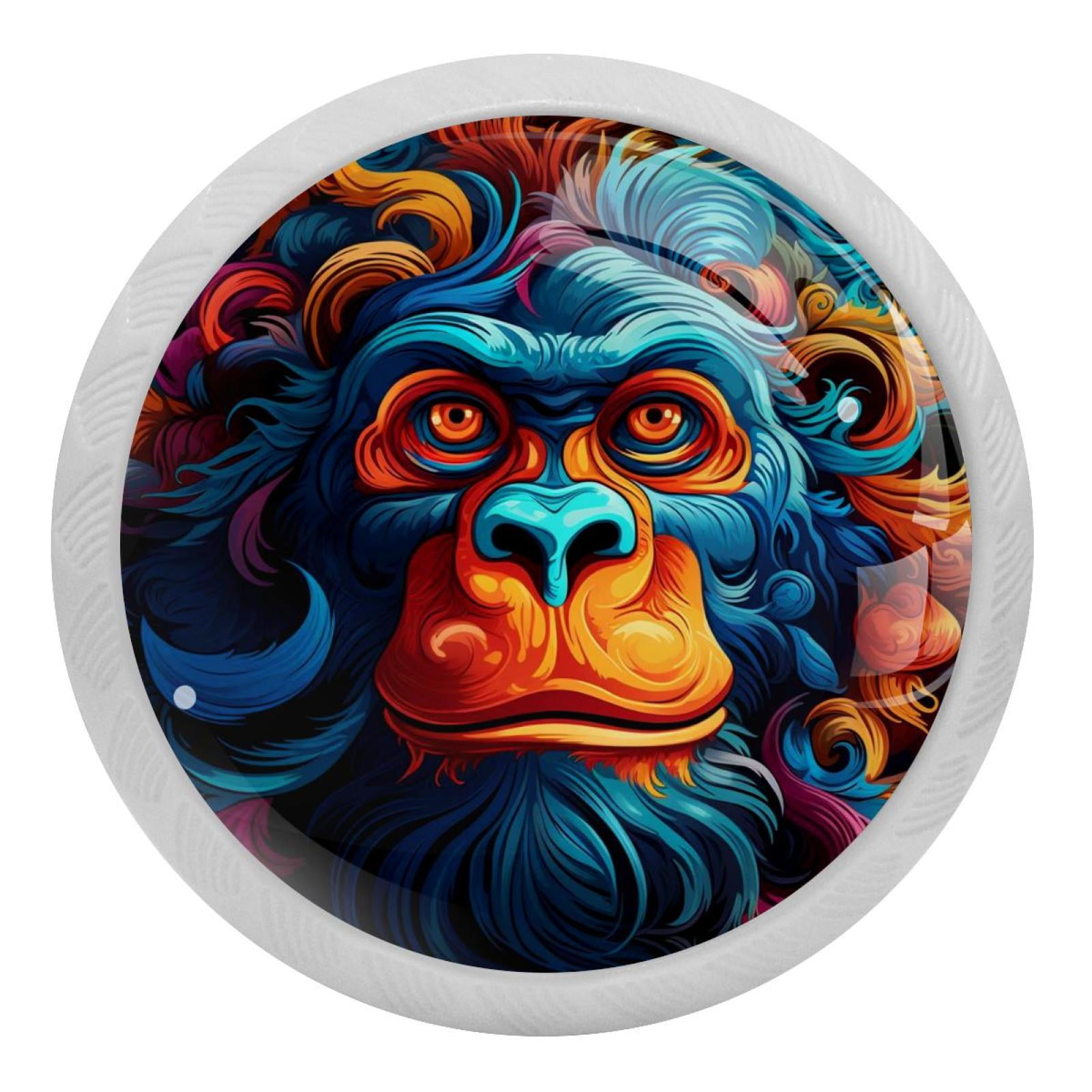 Monkey Kitchen Hardware: Fluorescent Drawer Pulls - Round 4-Pack, Glow ...