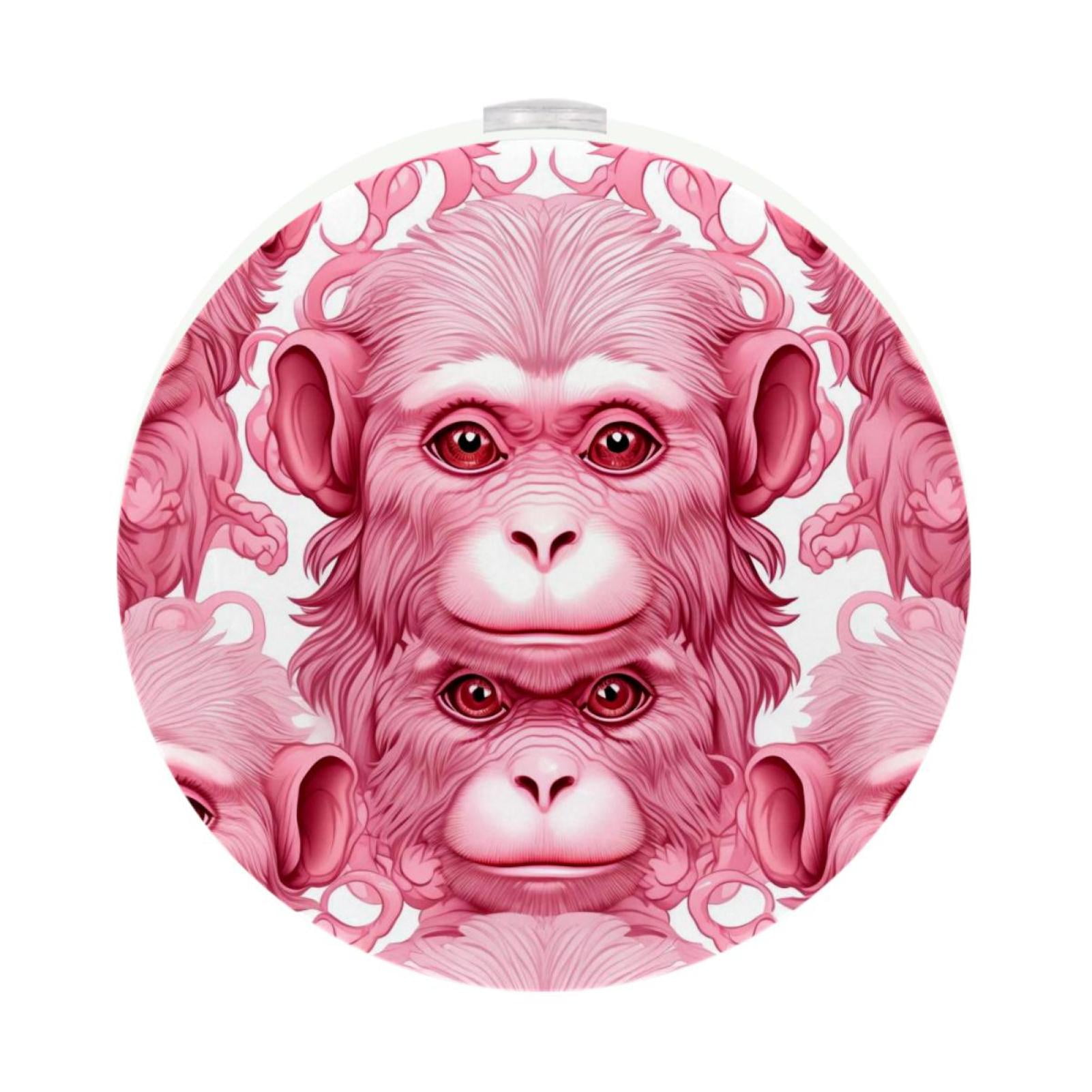 Monkey LED Round Night Light-2PCS: Compact and Energy-Efficient ...