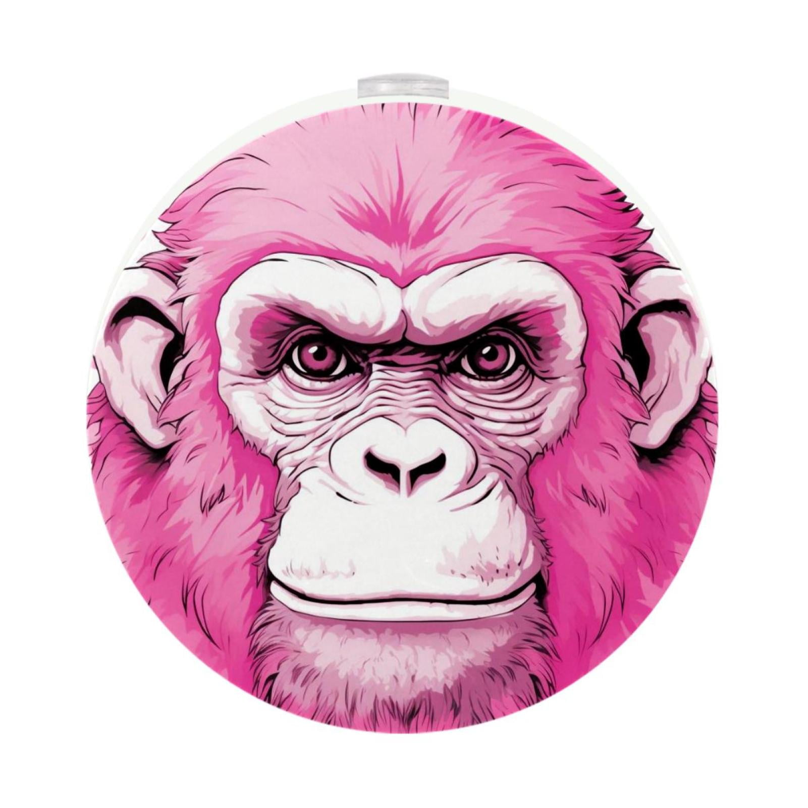 Monkey LED Round Night Light-2PCS for a Relaxing and Safe Ambiance in ...