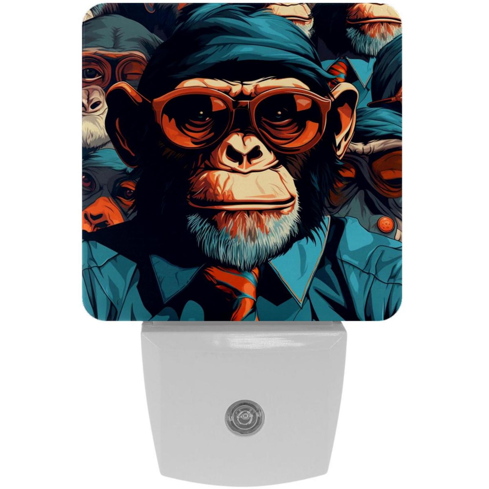 Monkey LED Square Night Lights - Compact and Multifunctional Illumination Solution for Any Space ...