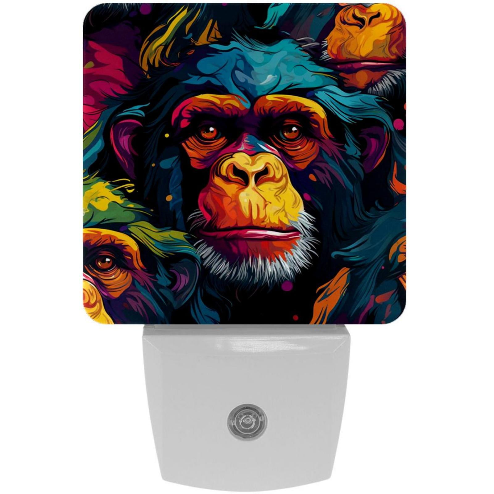 Monkey LED Square Night Lights - Energy Efficient and Stylish Bedroom ...