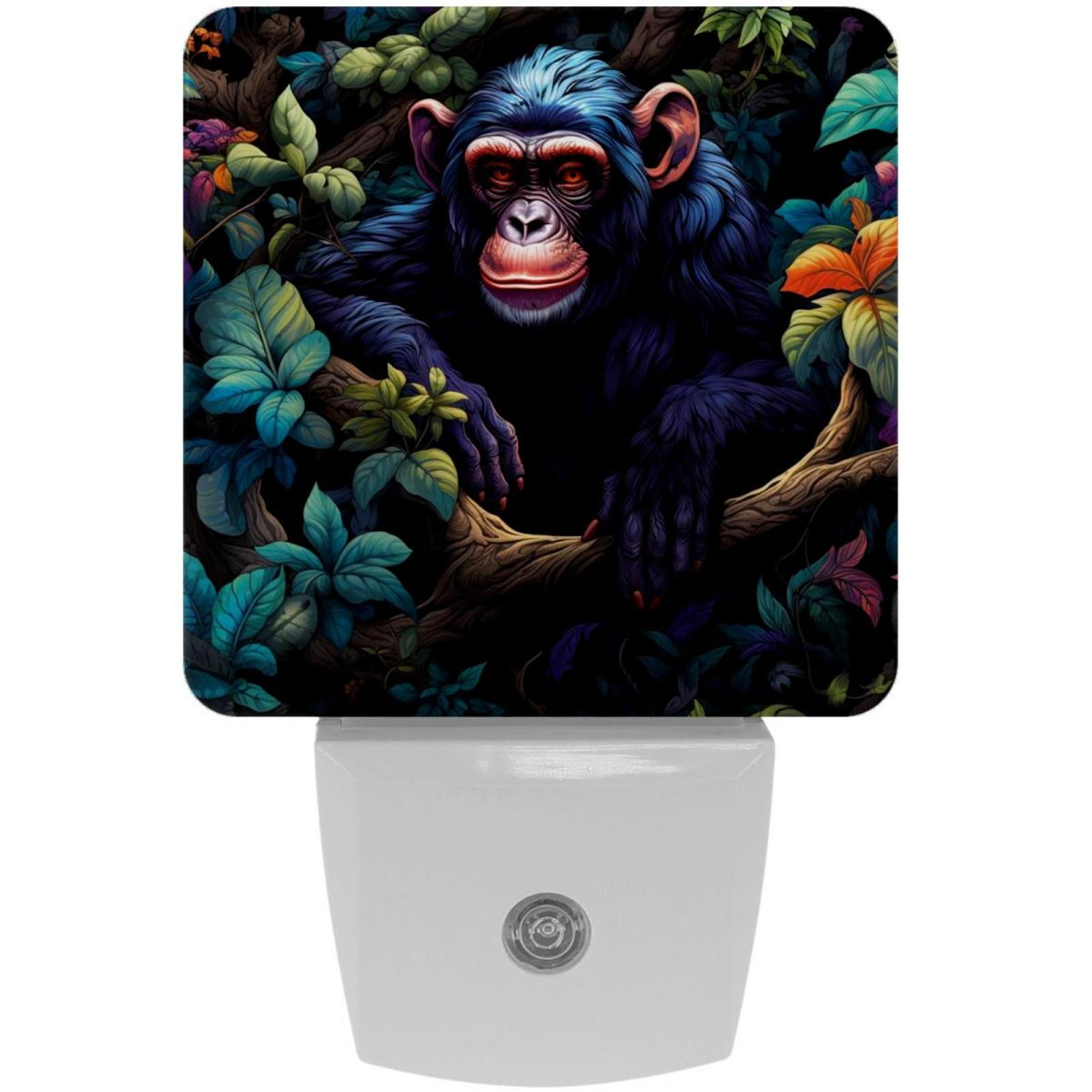 Monkey LED Square Night Lights - Modern and Versatile Plug-in Lighting ...