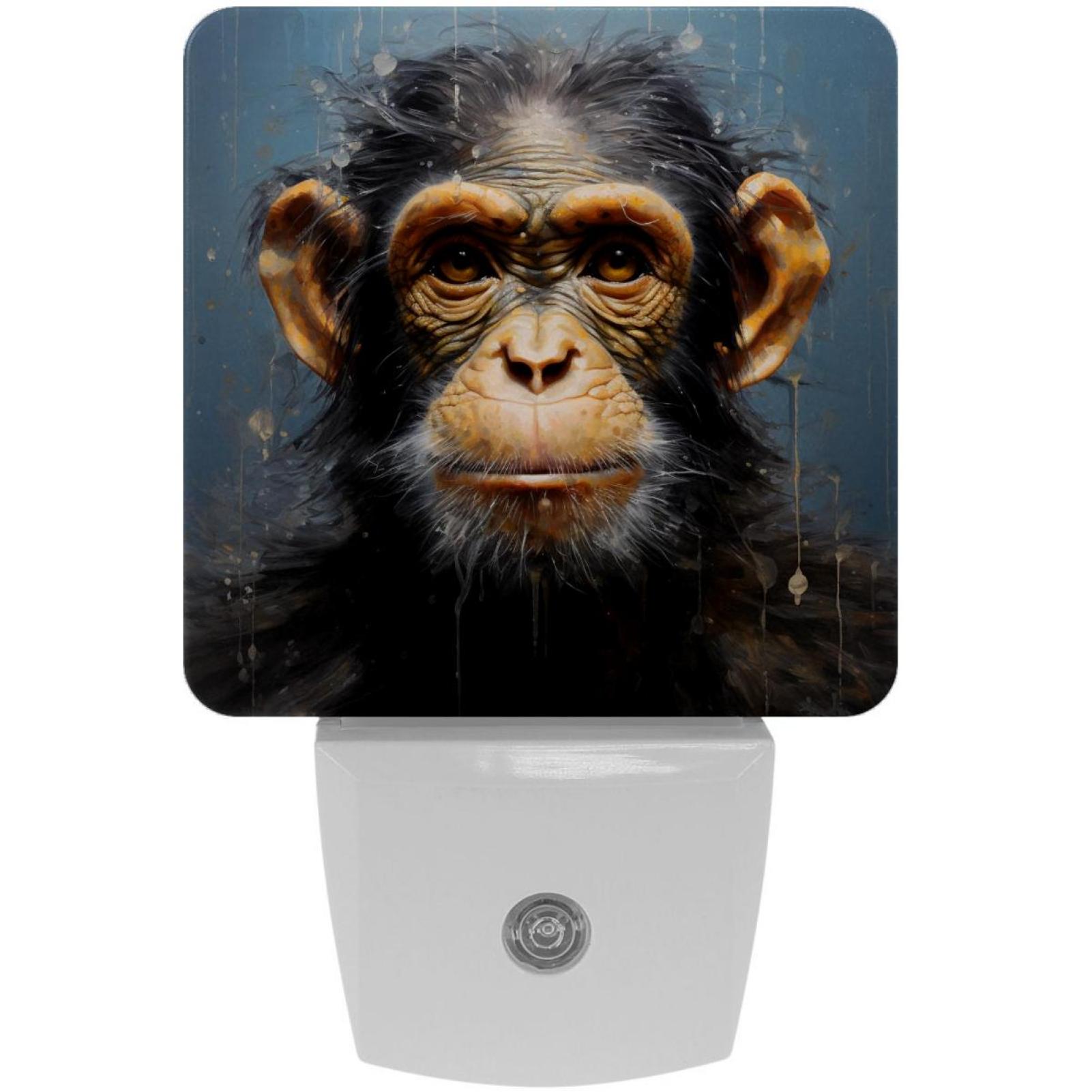 Monkey LED Square Night Lights - Small and Bright Illumination for Your ...