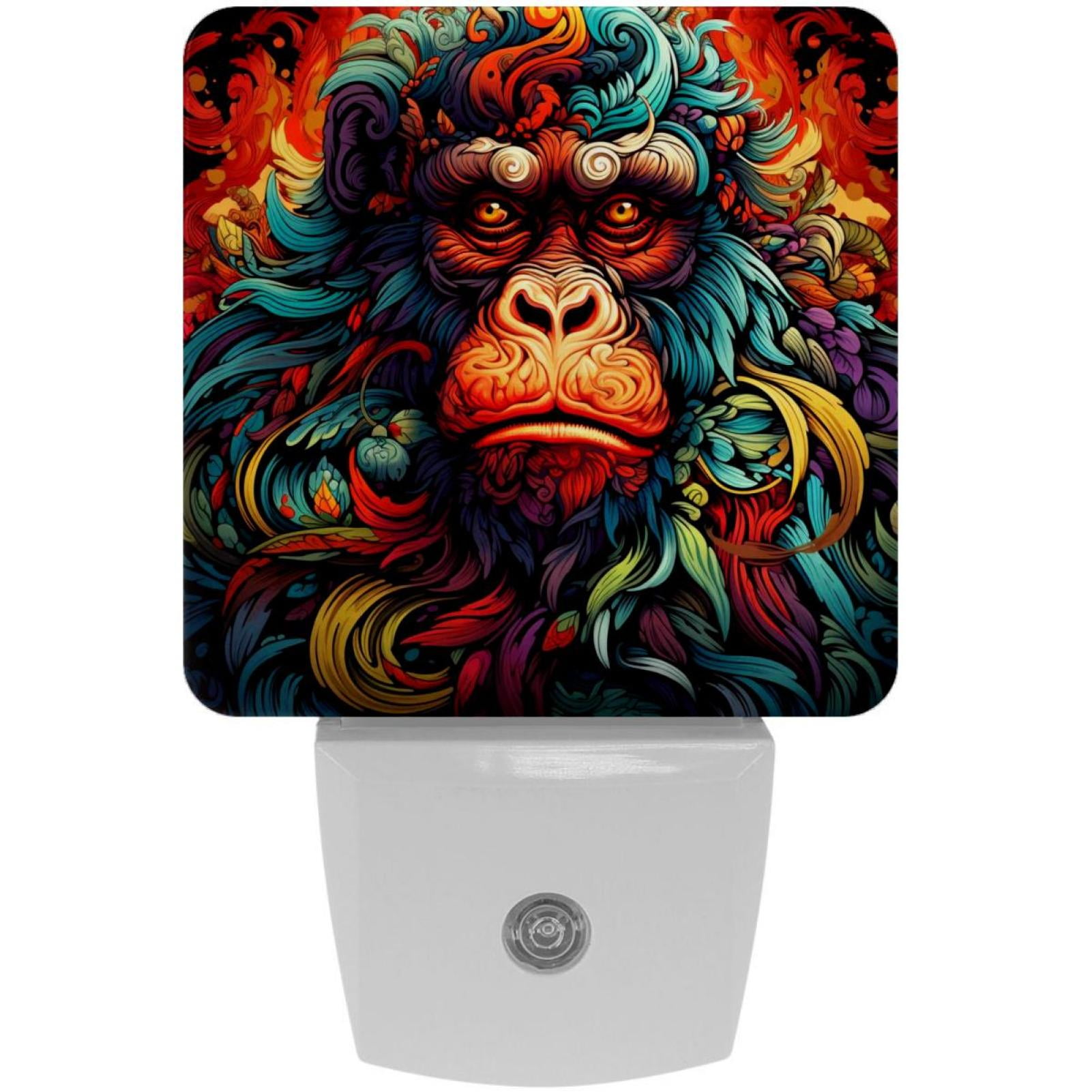 Monkey LED Square Night Lights - Stylish and Convenient Illumination ...