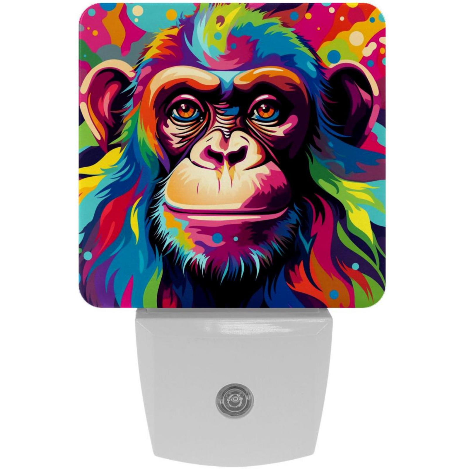 Monkey LED Square Night Lights - Stylish and Convenient Illumination ...